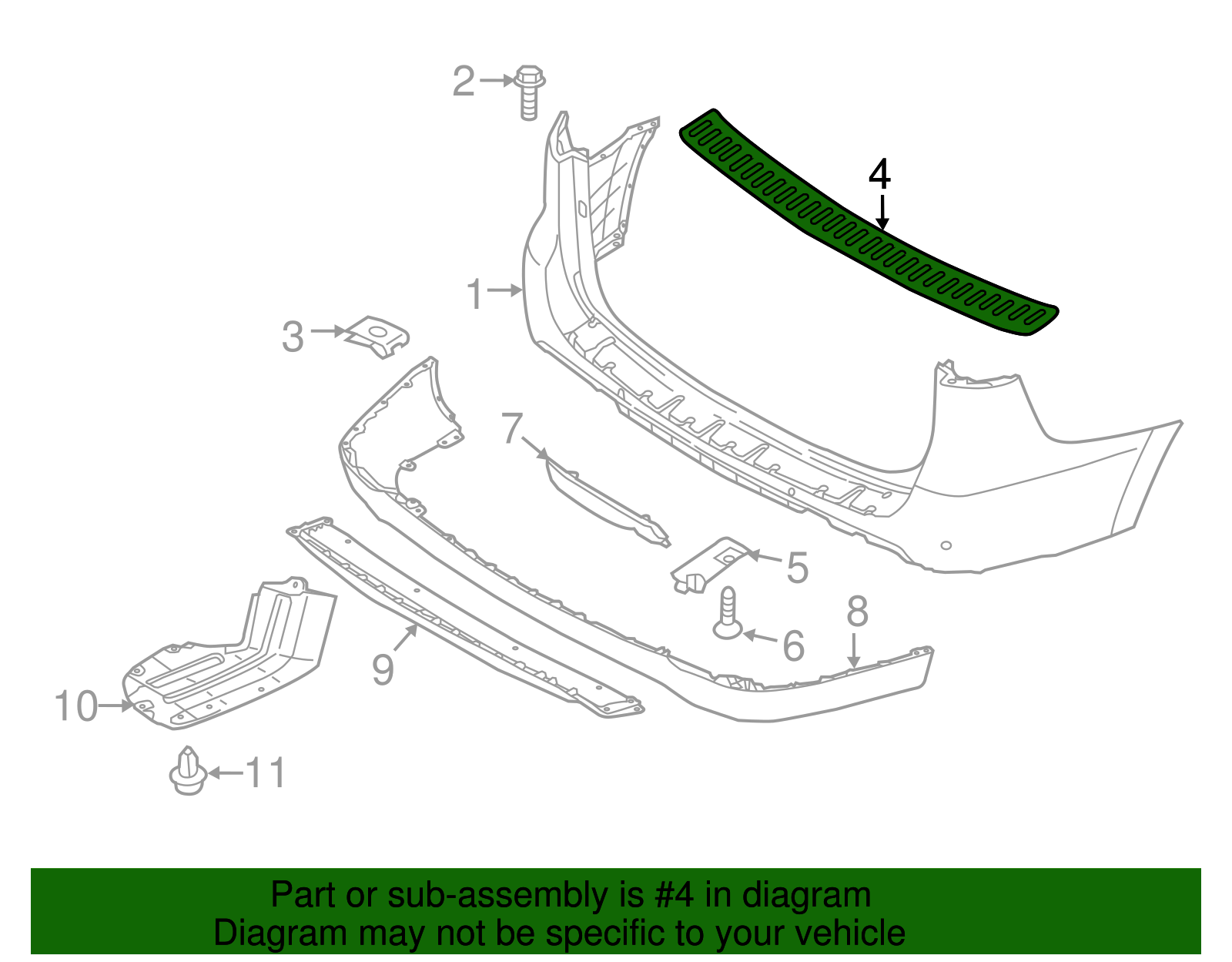 86636-A9000 - Step Cover 2015-2021 Kia Sedona | Kia.Parts Store