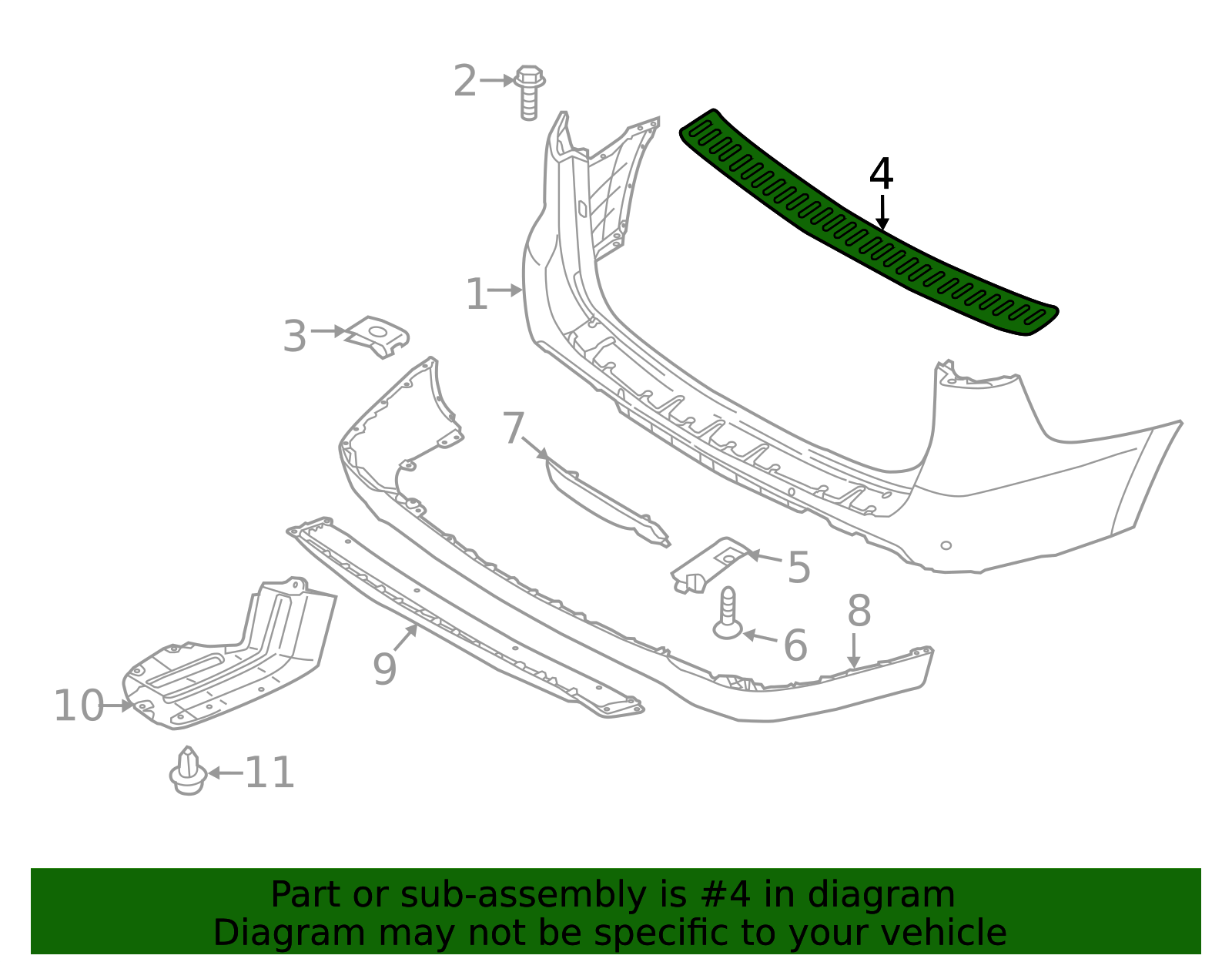 86636-A9000 - Step Cover 2015-2021 Kia Sedona | Kia.Parts Store