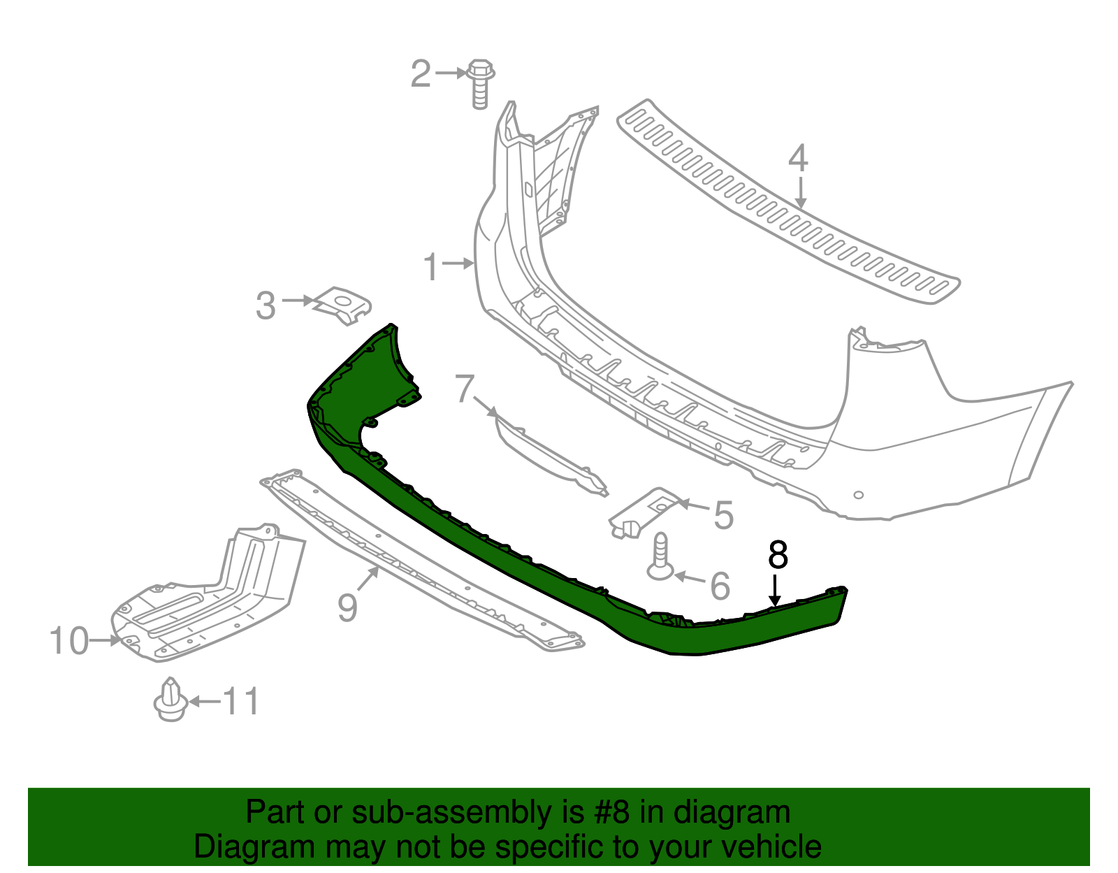 86612-A9000 - Valance 2015-2018 Kia Sedona | Kia Cheap Parts