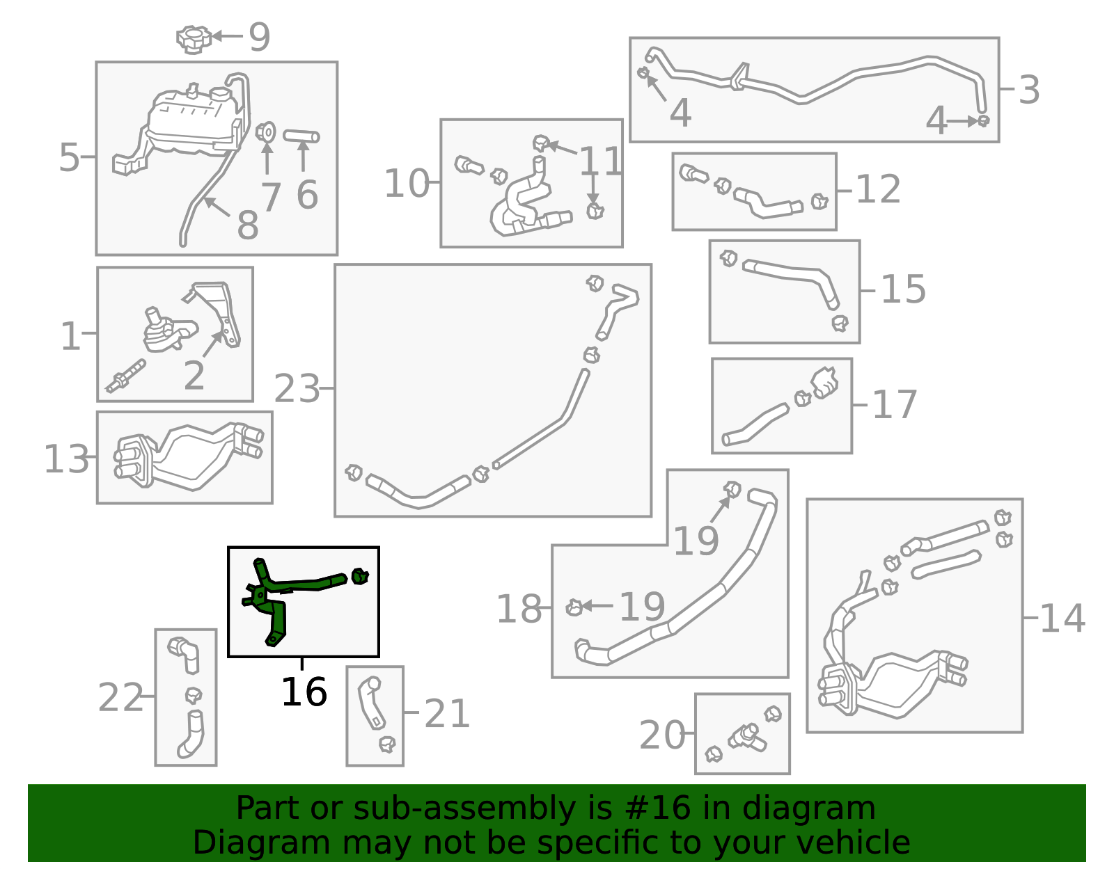 84435792 - Radiator Inlet Pipe 2019-2020 Cadillac CT6 | GM Parts Center