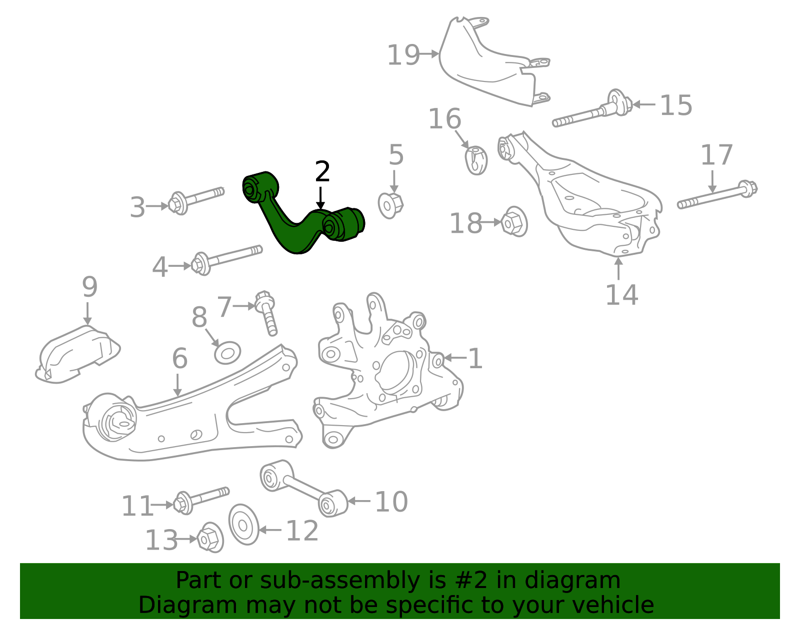 2020-2025 Toyota Highlander Upper Control Arm 48770-48020 | OEM Parts ...