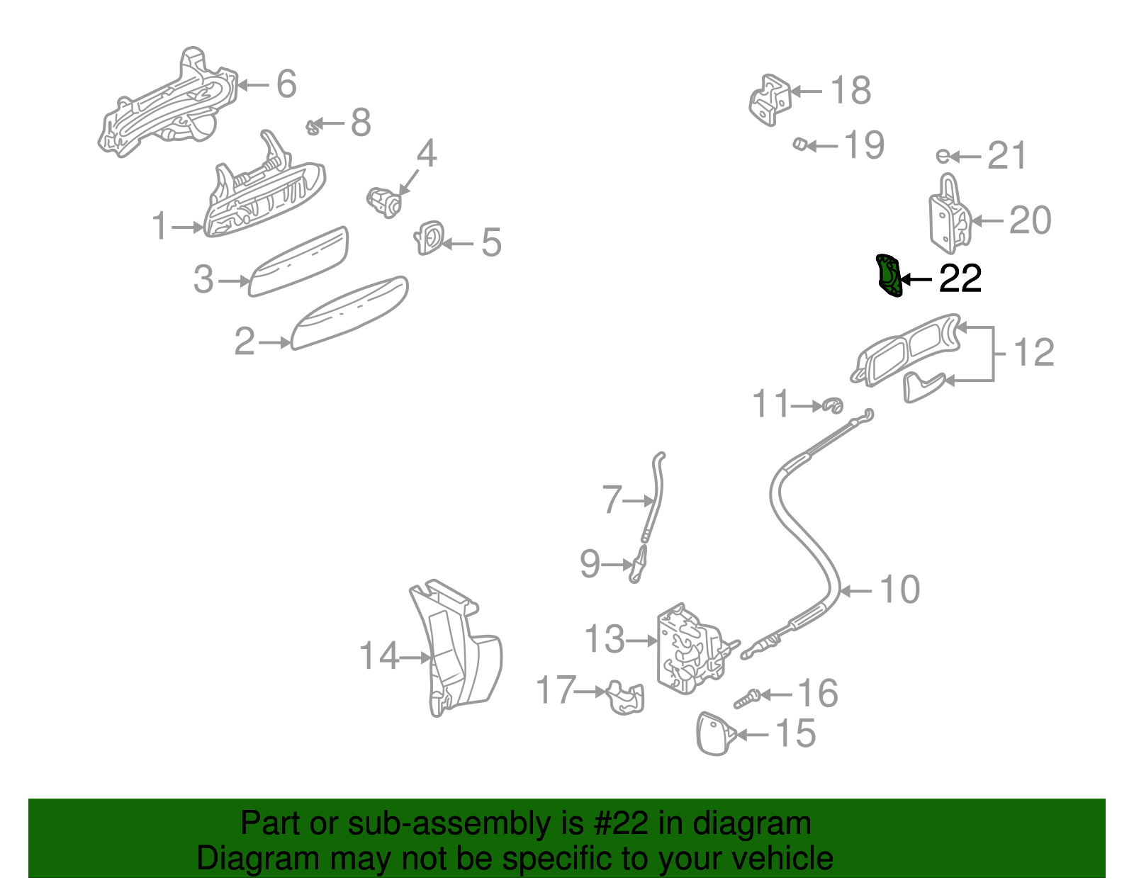 8E0-802-592 - Door Hinge Reinforcement 2006-2013 Audi | Audi OEM Parts Guy