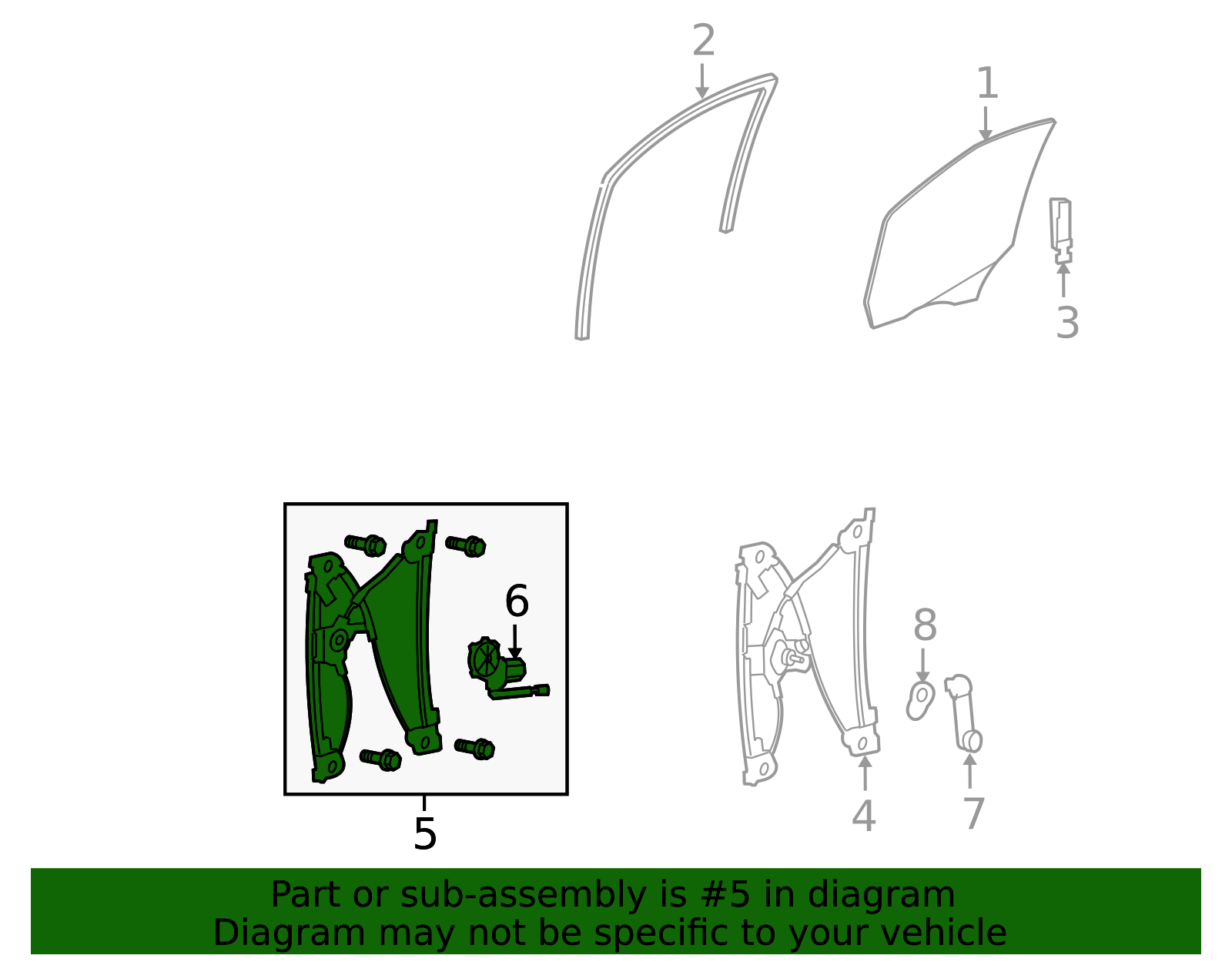 2011-2014 Ford F-150 Window Regulator BL3Z-1523201-D | Awesome Parts Ford