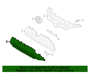 2022-2025 Toyota RAV4 Lower Grille 53113-0R091 | OEM Parts Online