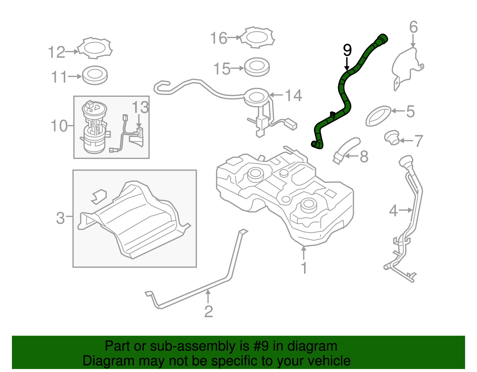 17321-6MA0A - Vapor Hose - 2017-2019 Nissan Rogue Sport | World OEM ...