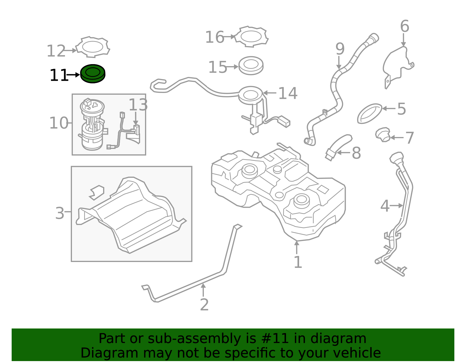 17342-9TA0A - Fuel Tank Sending Unit Seal 2014-2026 Nissan | Official ...