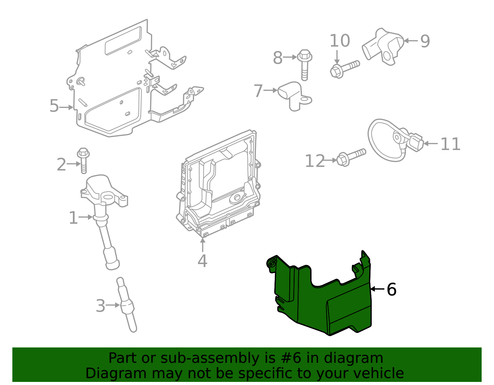LX6Z-00810-E - Engine Control Module (ECM) Cover 2021-2025 Ford | Big 3 ...