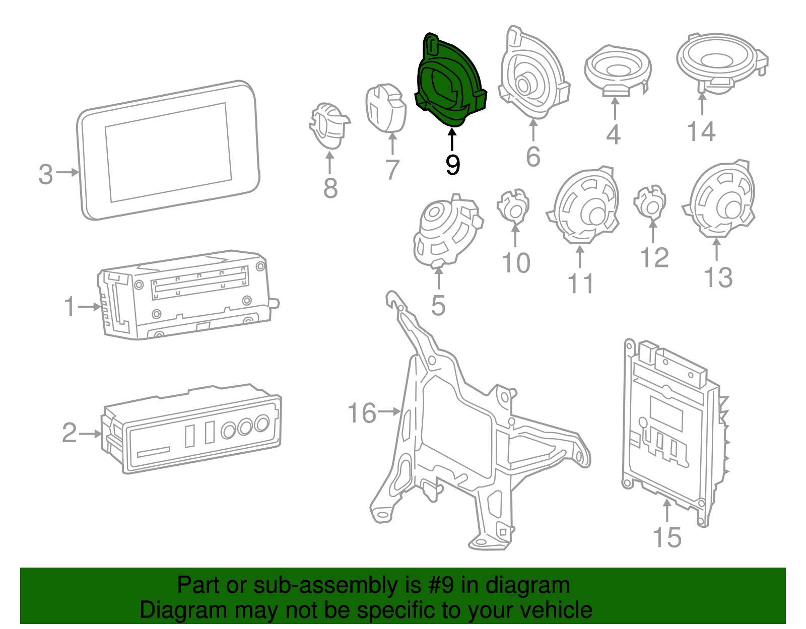 206-737-15-00-8T92 - Speaker Grille 2022-2025 Mercedes-Benz | Mercedes ...
