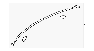 2013-2020 Subaru BRZ Roof Molding 91046CA011 | Subaru Parts Guys