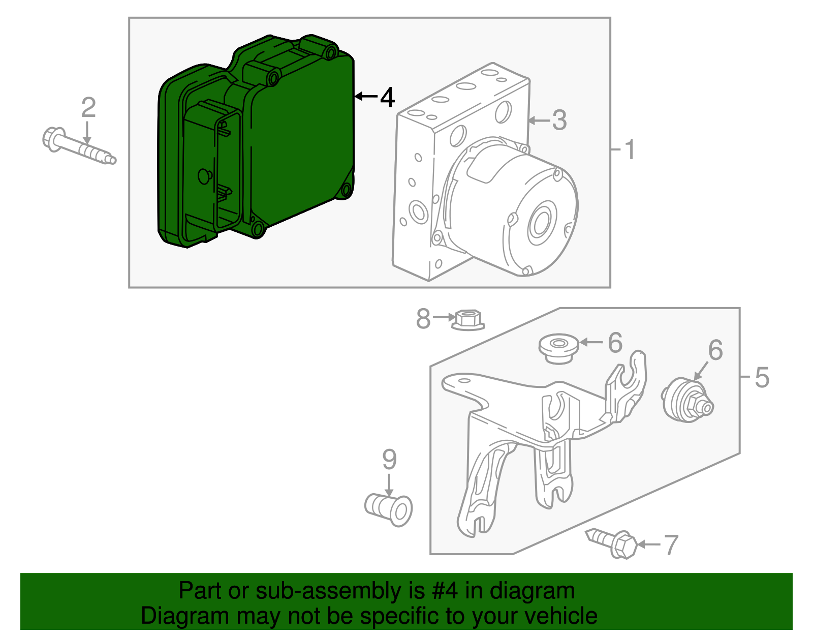 2019-2020 Cadillac CT6 Electronic Brake Booster Control Module 84836031 ...