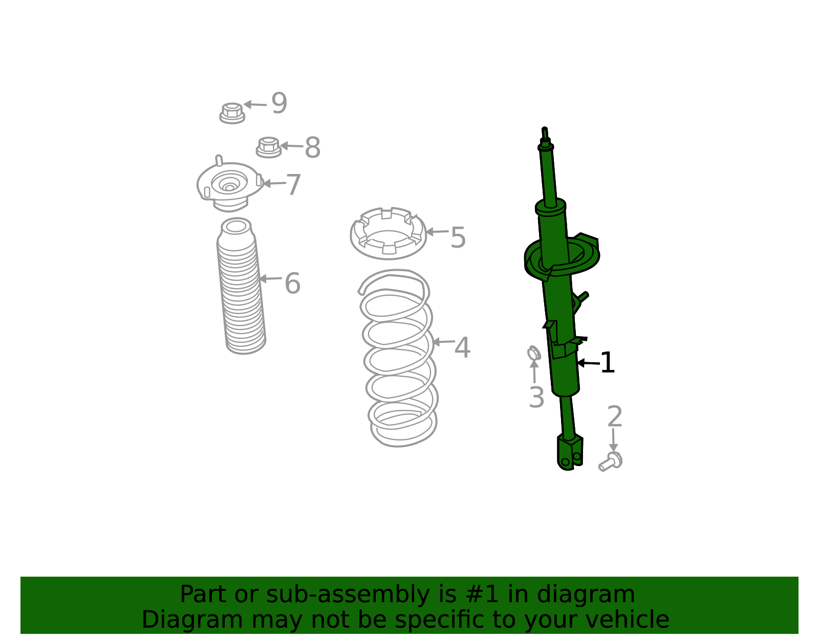 E6C01AM61KNW - Value Advantage™ COMPLETE STRUT ASSY WITH SPRING / MT ...