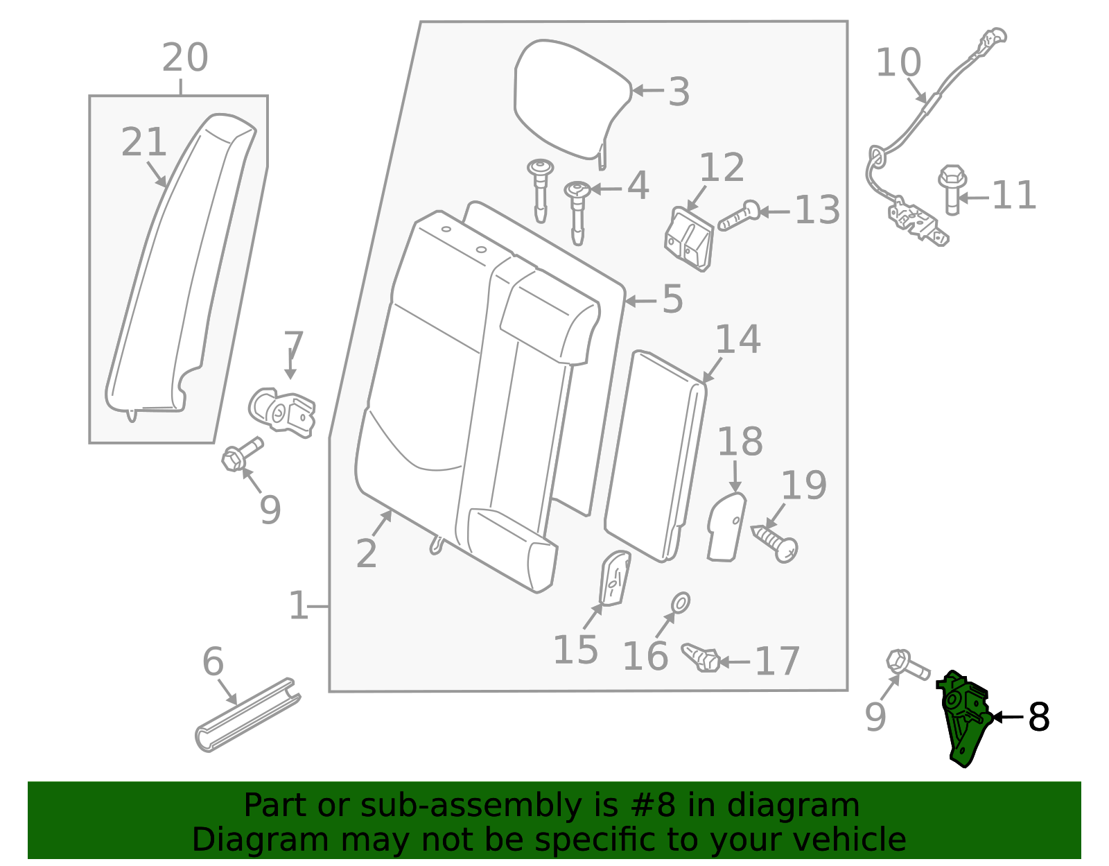 89720-1M000 - Hinge & Bracket 2010-2013 Kia | Kia.Parts Store
