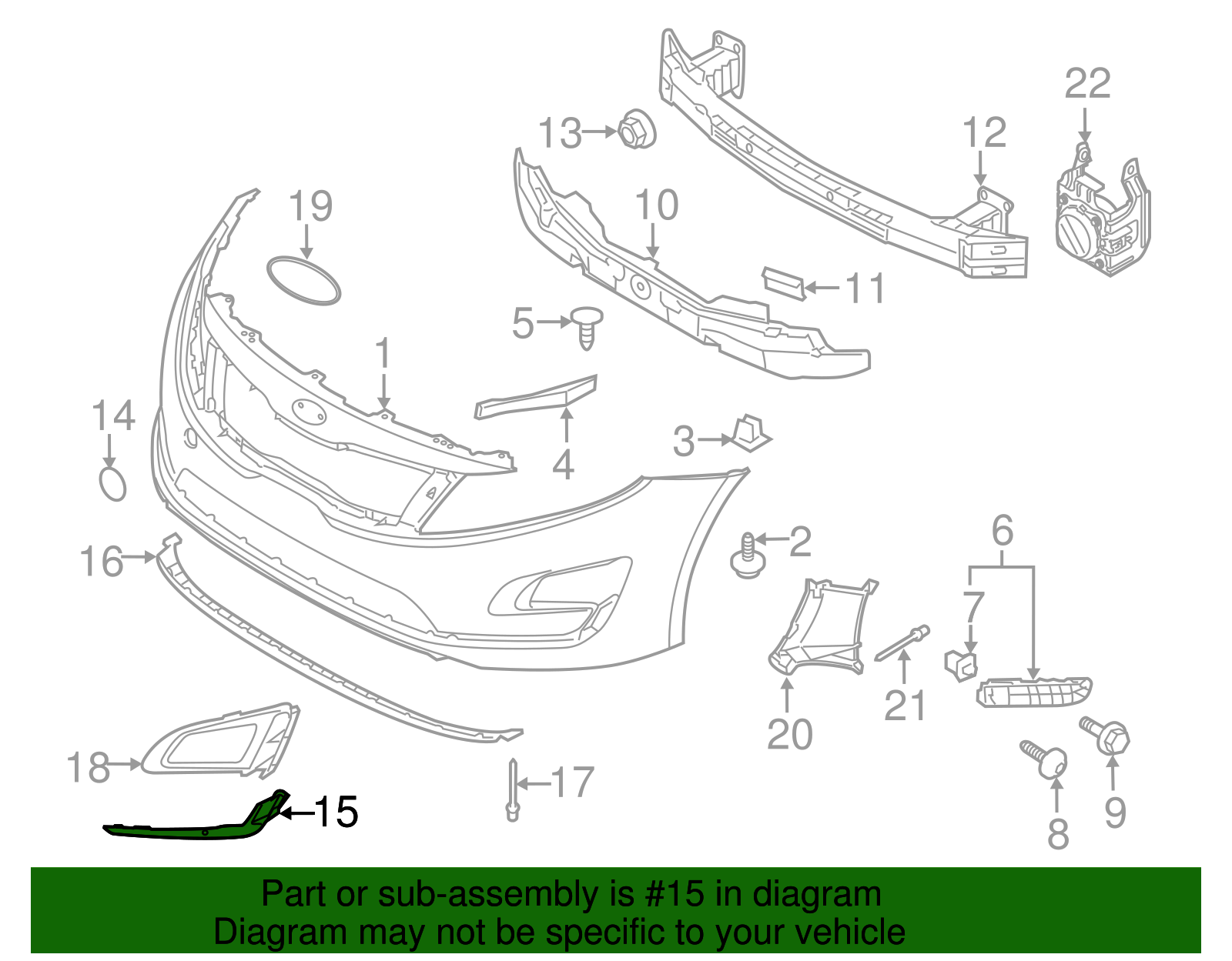 86564-4U500-DS - Bumper Trim 2014-2016 Kia Optima | Kia.Parts Store