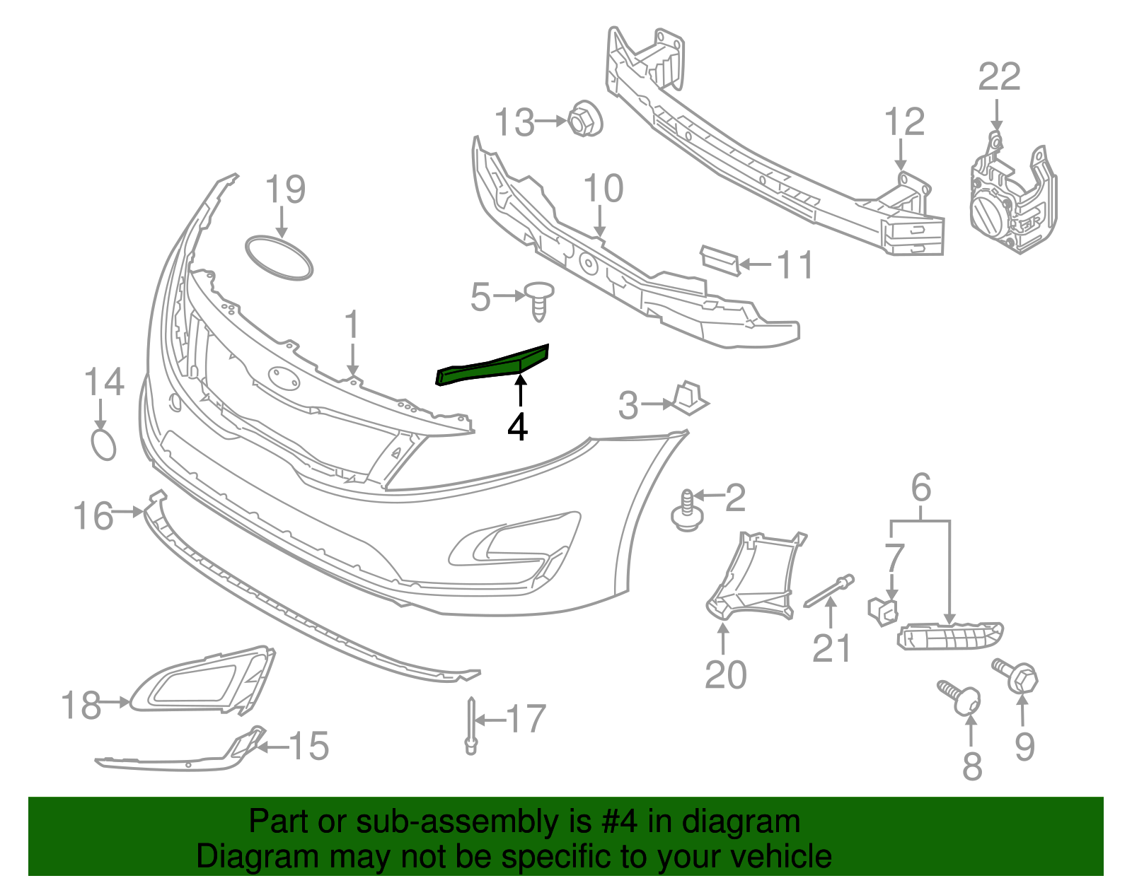 86583-2T500 - Cover Reinforced 2014-2016 Kia Optima | Kia Cheap Parts