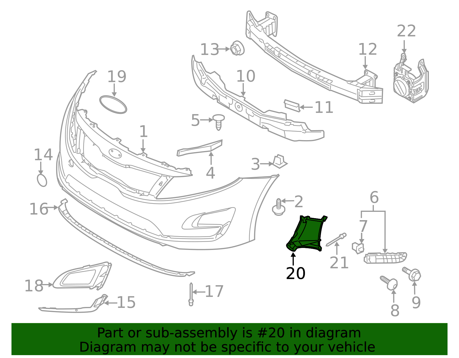 2014-2016 Kia Optima Radiator Support Air Deflector 86576-4U500 ...