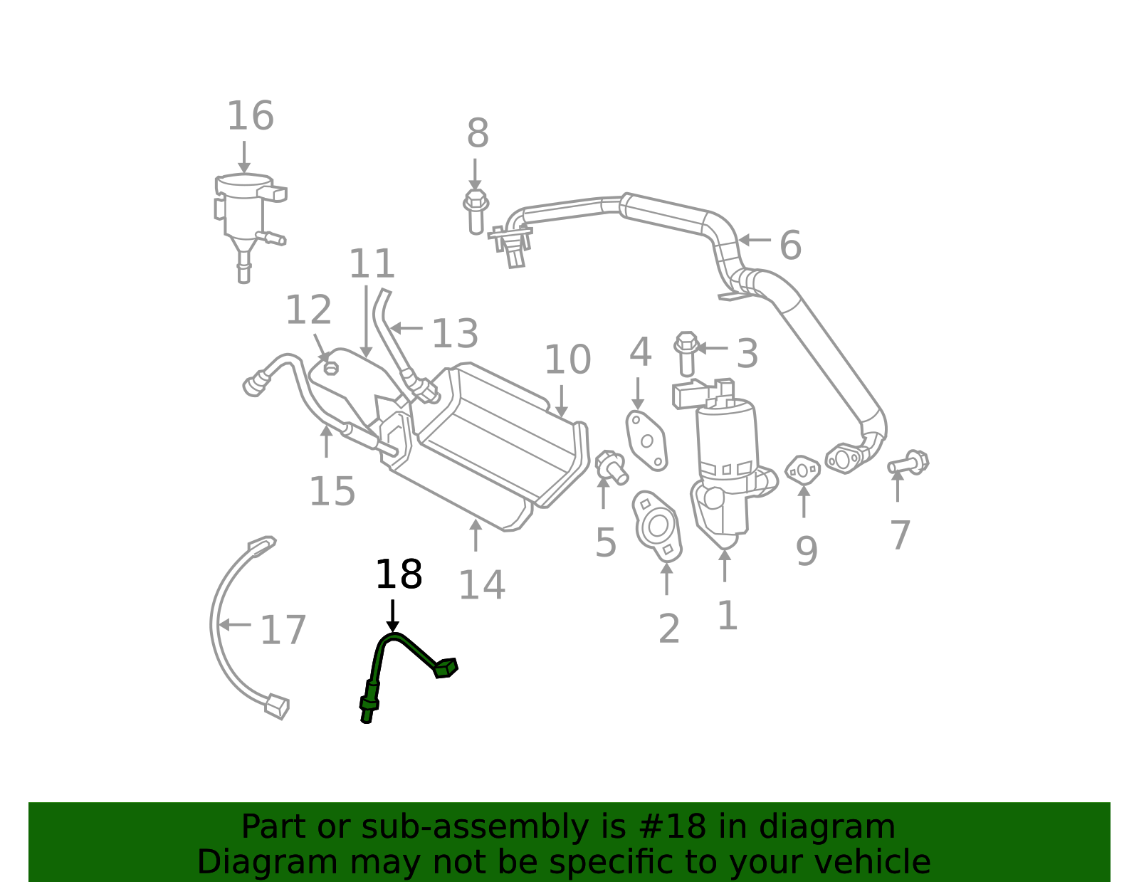 2010-2011 Mopar Oxygen Sensor 05149170AA | Mopar Parts Canada