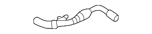 2000-2006 Volkswagen Overflow Hose 1J0-122-109-AA | VW Direct Auto Parts