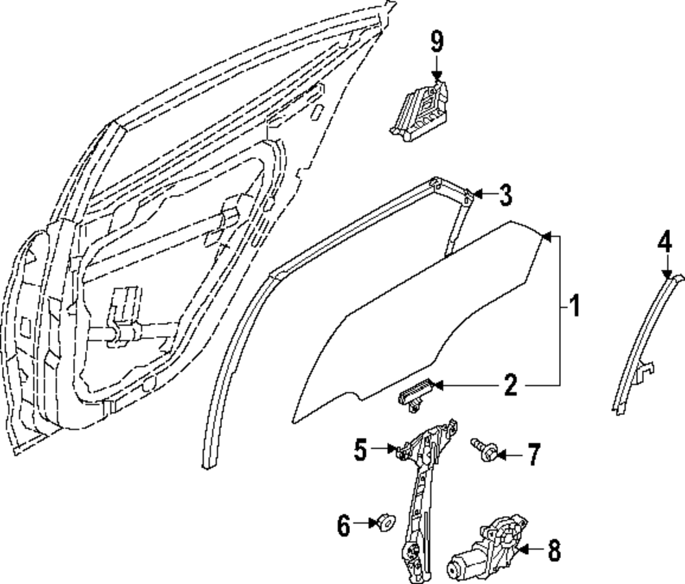 2022-2024 Hyundai Ioniq 5 Movable Glass 83420-GI030 | World OEM Parts ...