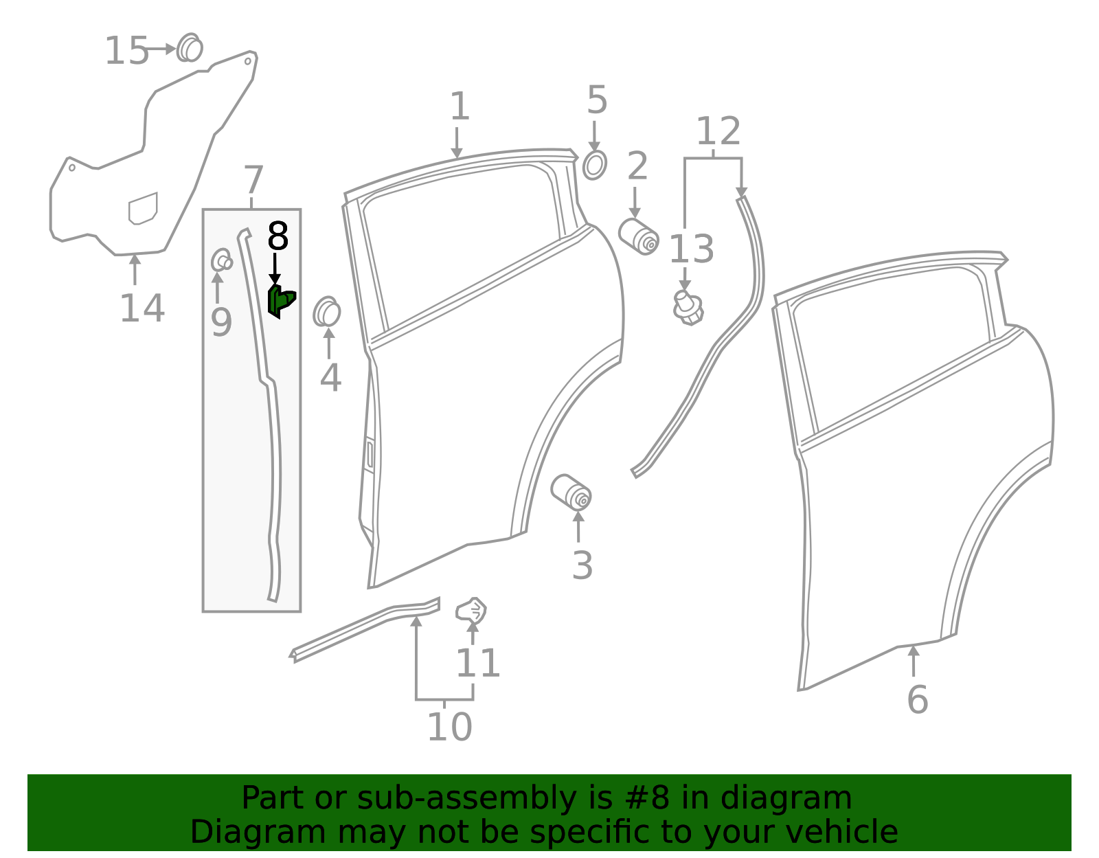 91562-TV0-003 - Front Weather-Strip Clip 2016-2022 Honda HR-V | Honda ...