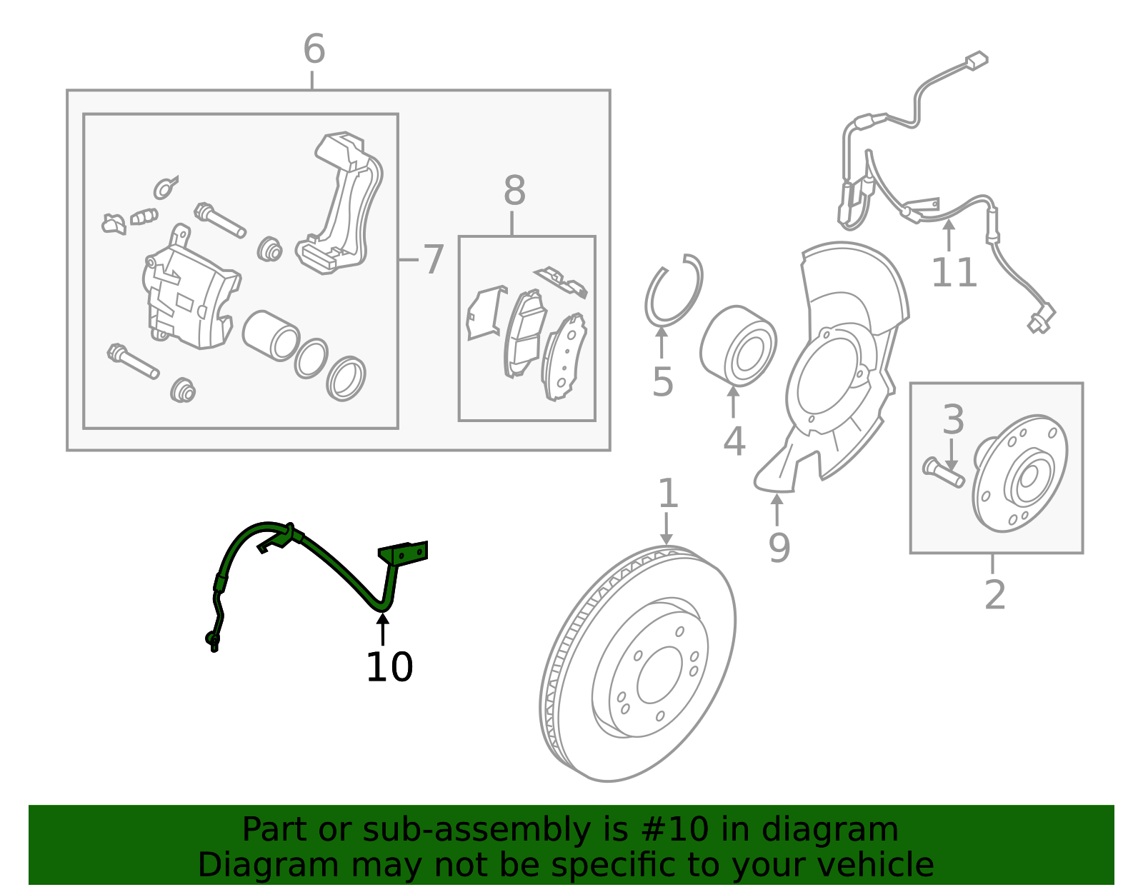 58731-2K000-DS - Brake Hose 2010-2013 Kia Soul | Kia.Parts Store