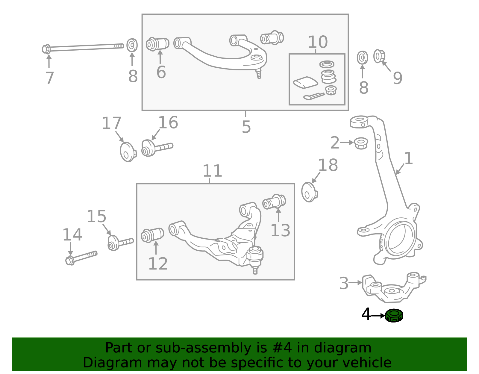 1996-2024 Toyota Suspension Ball Joint Nut / Washer 90171-A0005 ...