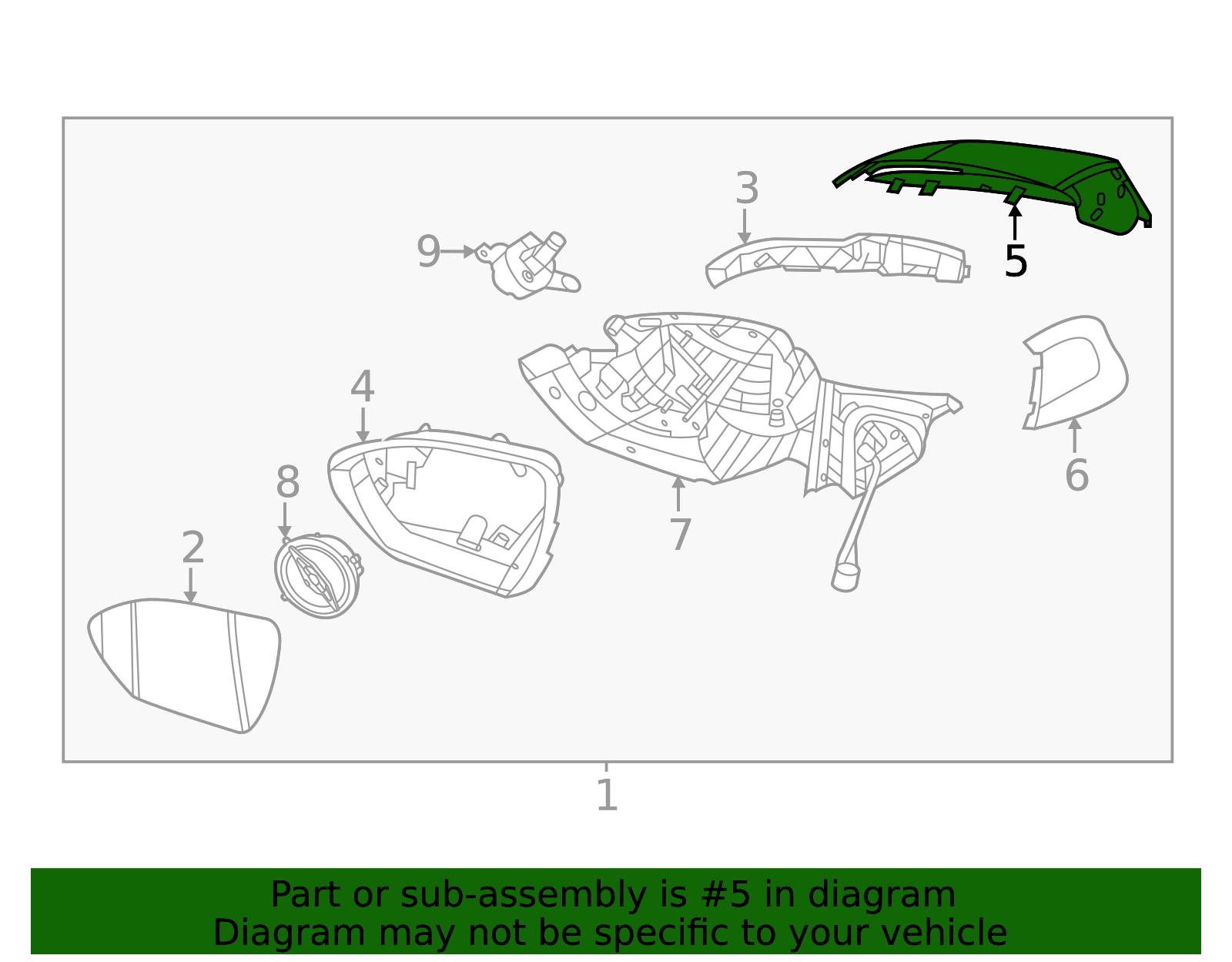 2022-2025 Hyundai Mirror Cover 87616-CW000 | OEM Parts Quick