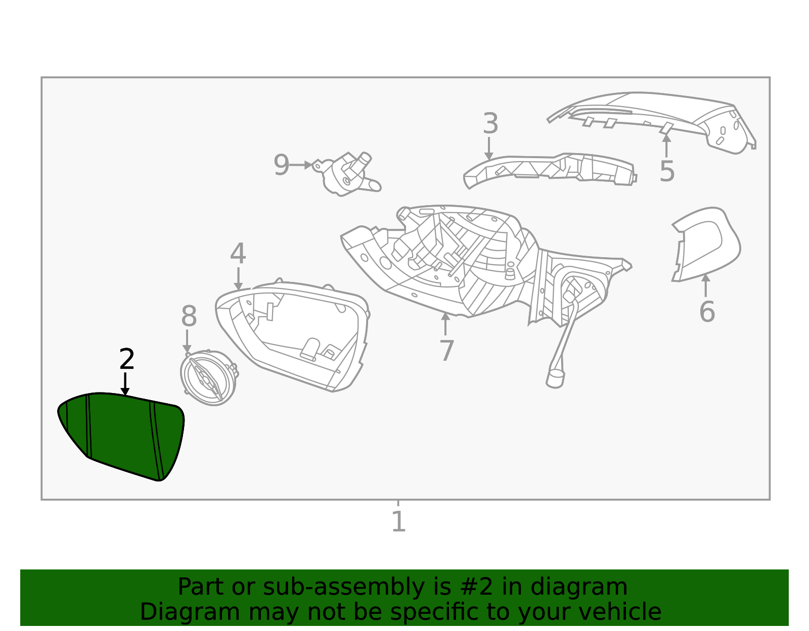 2022-2025 Hyundai Mirror Glass 87611-CW020 | OEM Parts Online