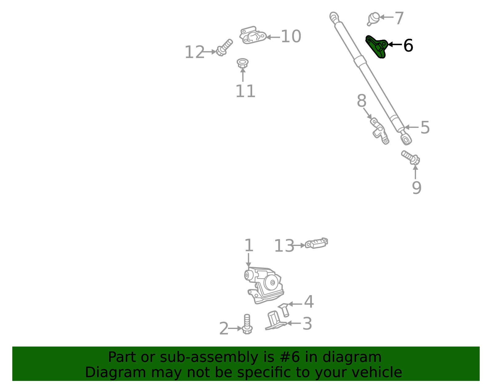 2022-2025 Toyota Corolla Cross Lift Cylinder Upper Bracket 68945-0A060 ...