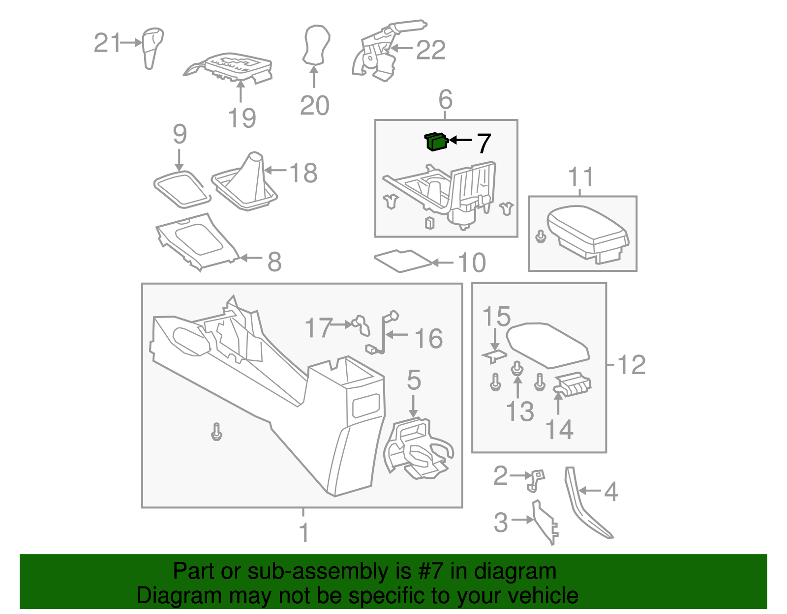 55618-02180-B1 - Front Cup-Holder - 2011-2013 Toyota Corolla | Nucar ...