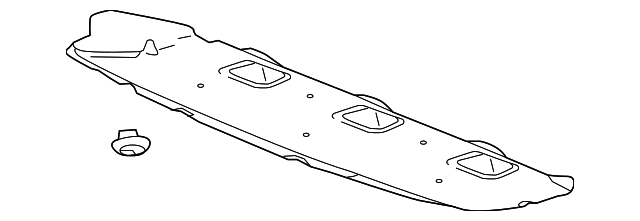2016-2020 Cadillac CT6 Underbody Rear Air Rear Deflector 23285855 ...