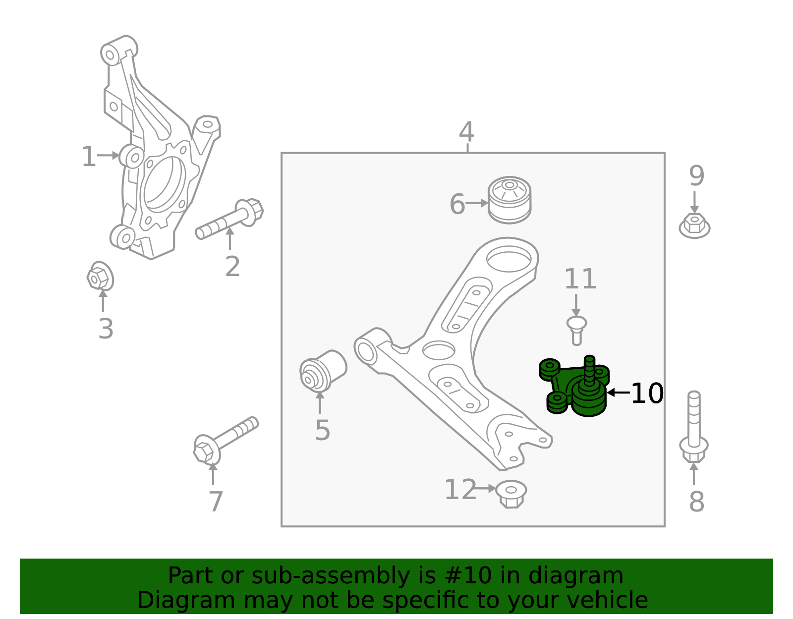 2015-2017 Hyundai Lower Ball Joint 54530-C1100 | MotorMotor