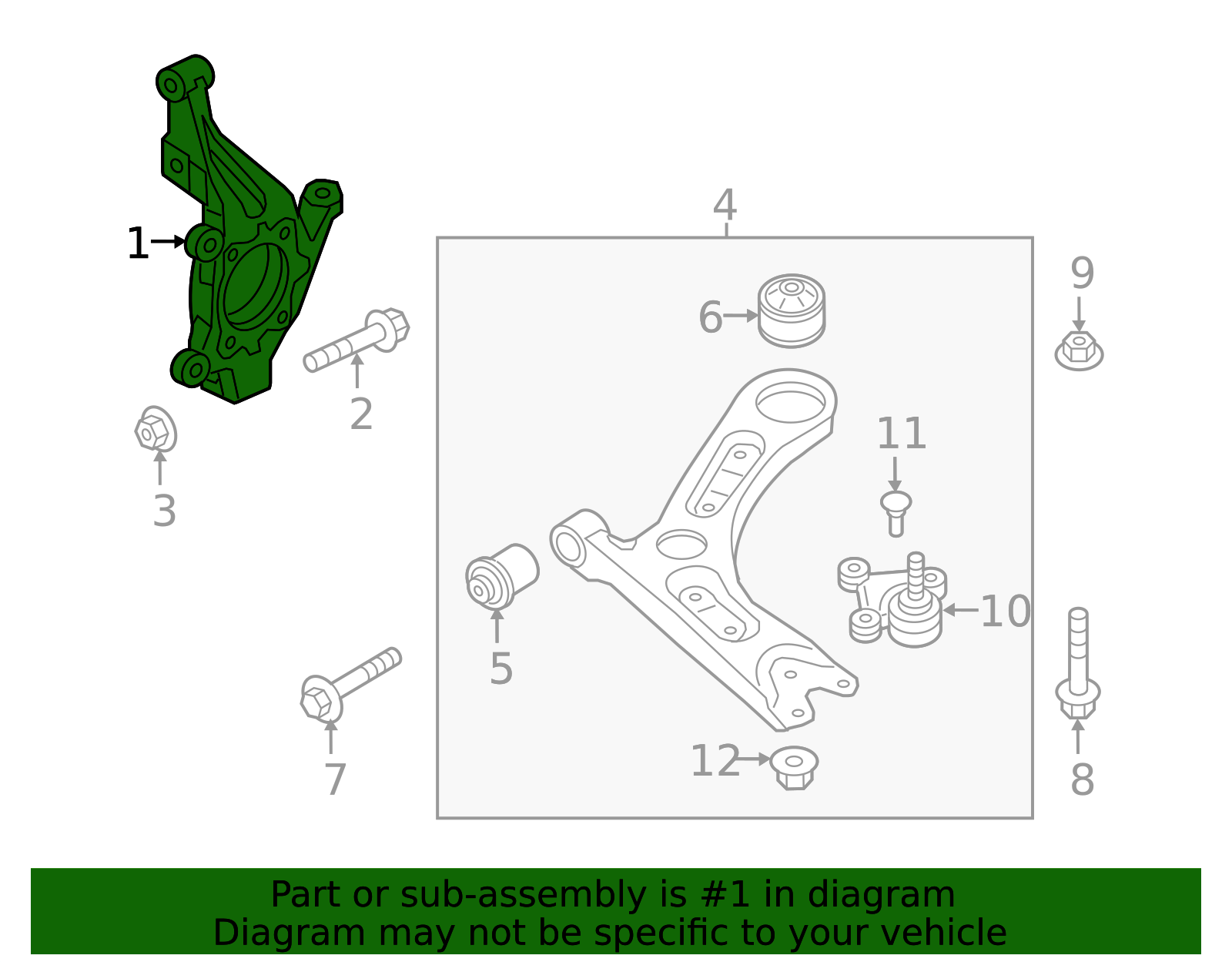 2015-2019 Hyundai Sonata Knuckle 51710-F6000 | QuirkParts