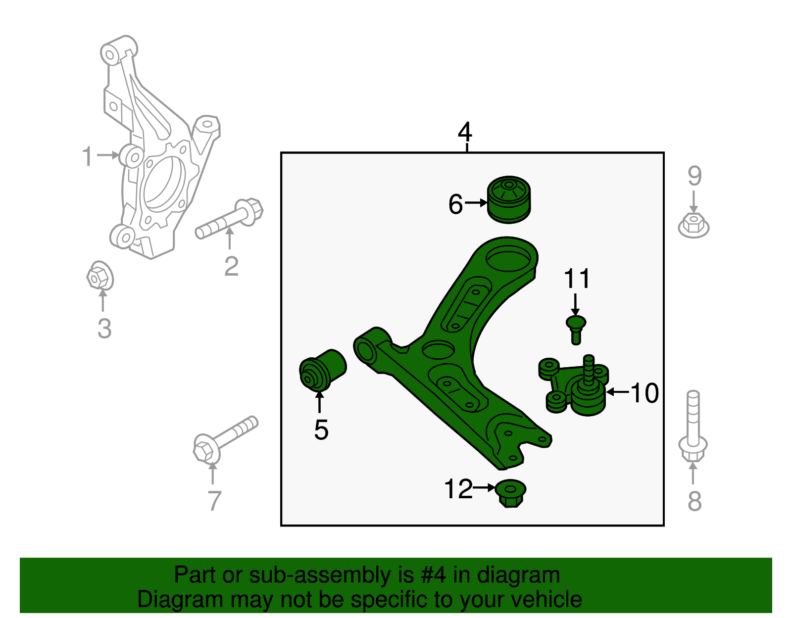 2015-2016 Hyundai Sonata Lower Control Arm 54500-C1000 | OEM Parts Online