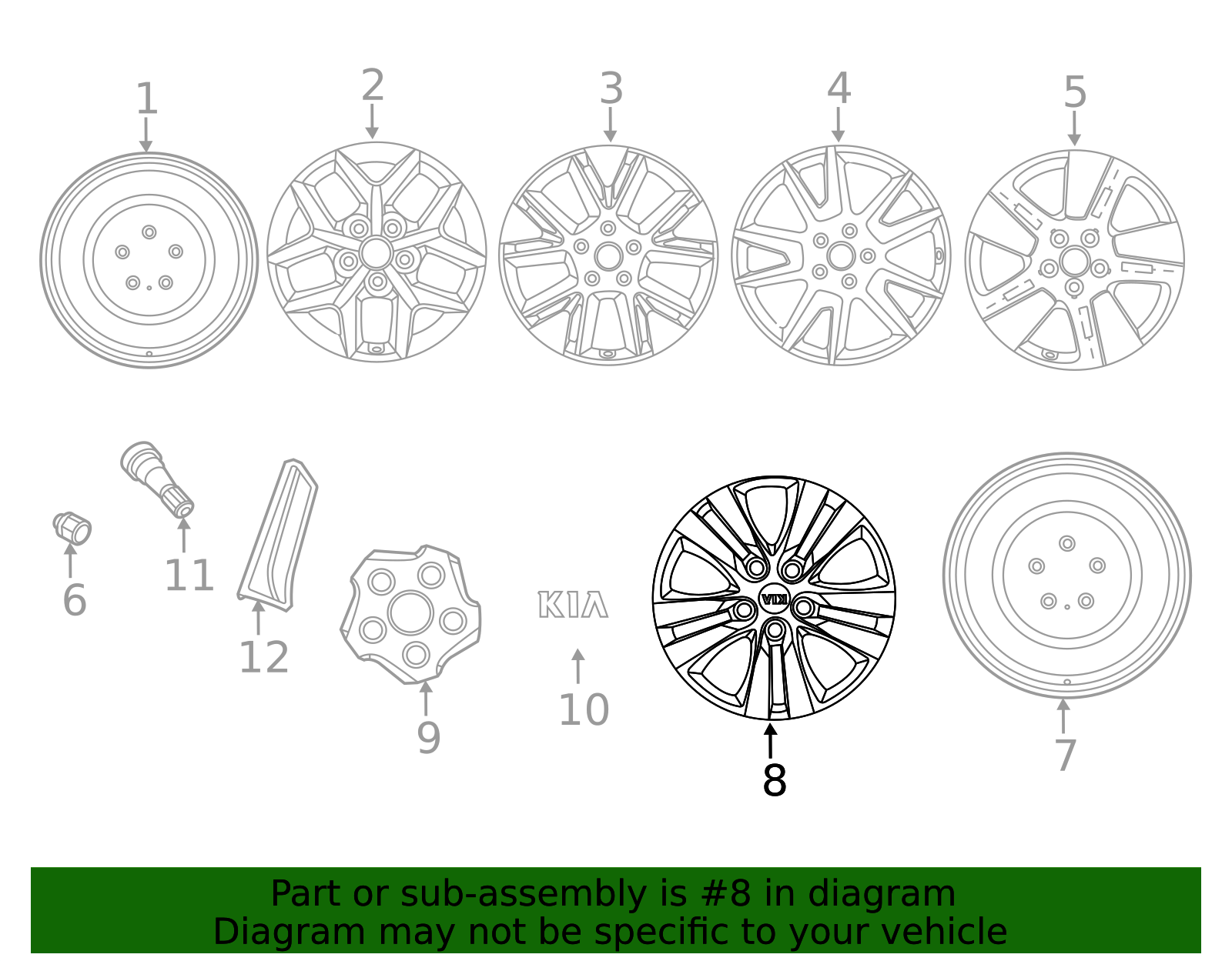 52970 K0000 - Wheel Cover 2020-2022 Kia Soul | Kia.Parts Store