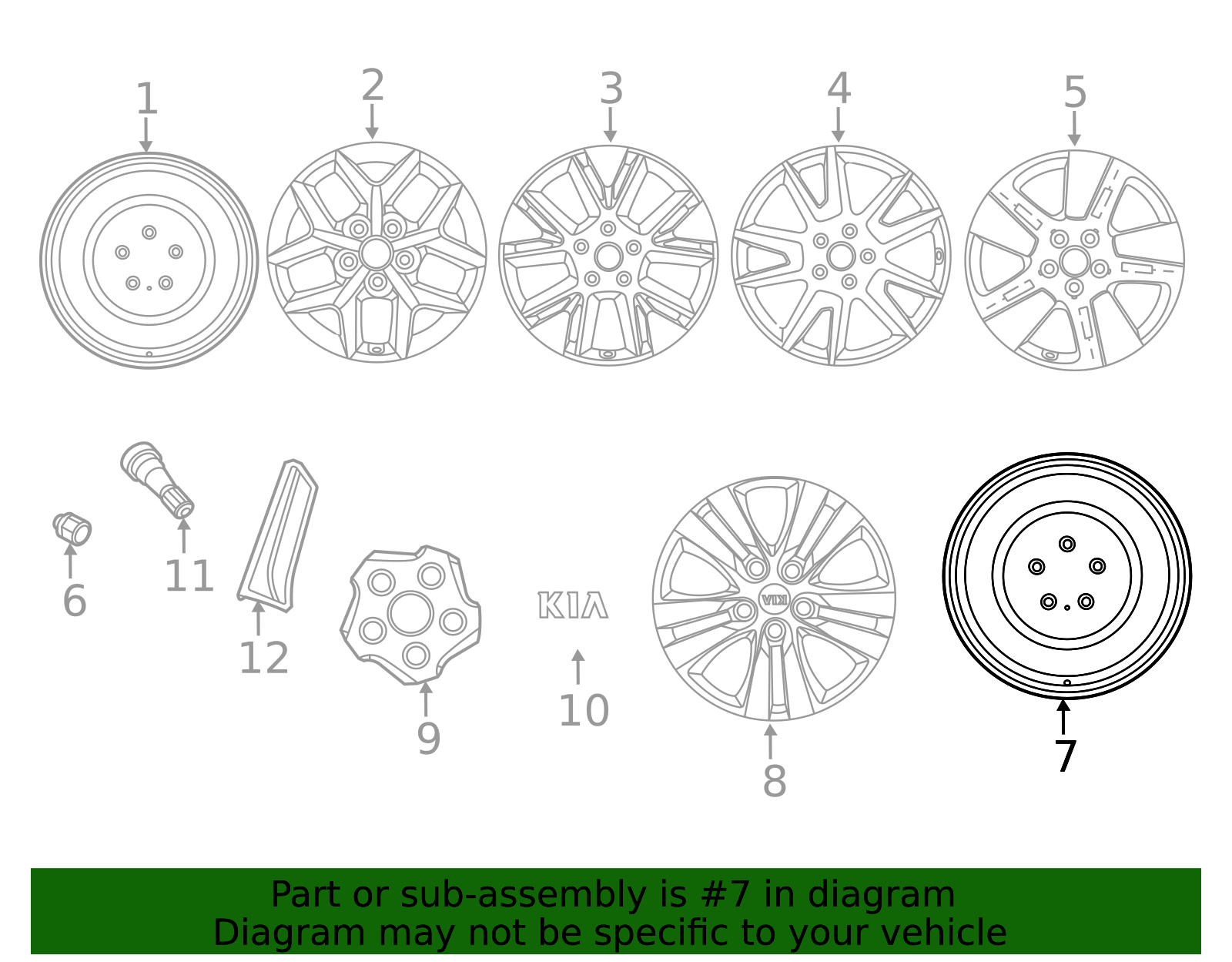 52910-A4910 - Wheel, Spare 2011-2025 Kia | Kia.Parts Store