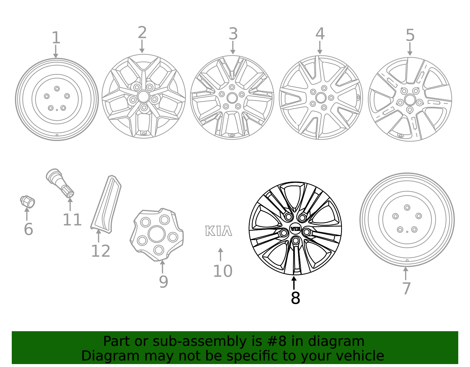 52970 K0000 - Wheel Cover Kia.Parts Store
