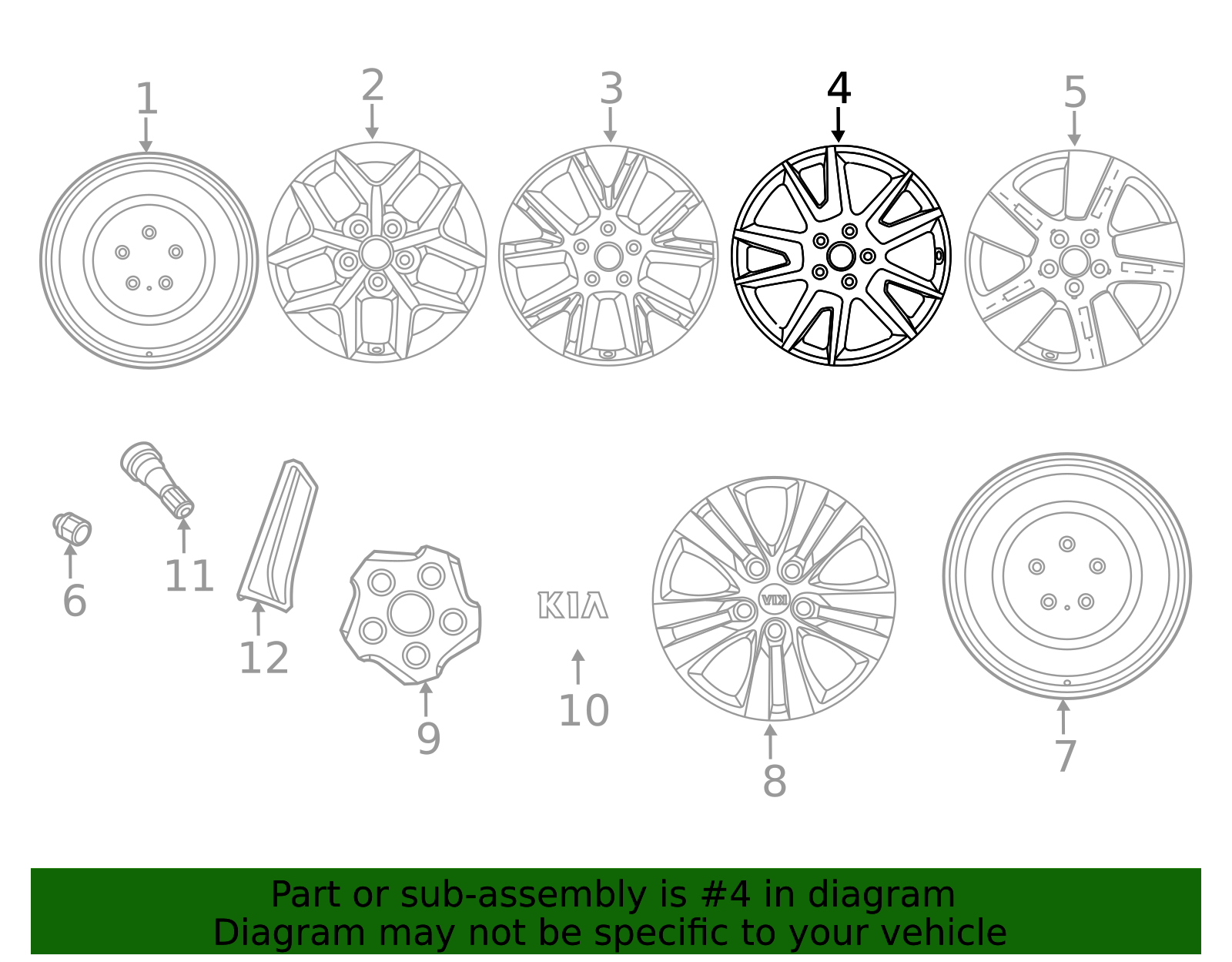 2020-2025 Kia Soul Wheel, Alloy 52910-K0400 | OEM Parts Online