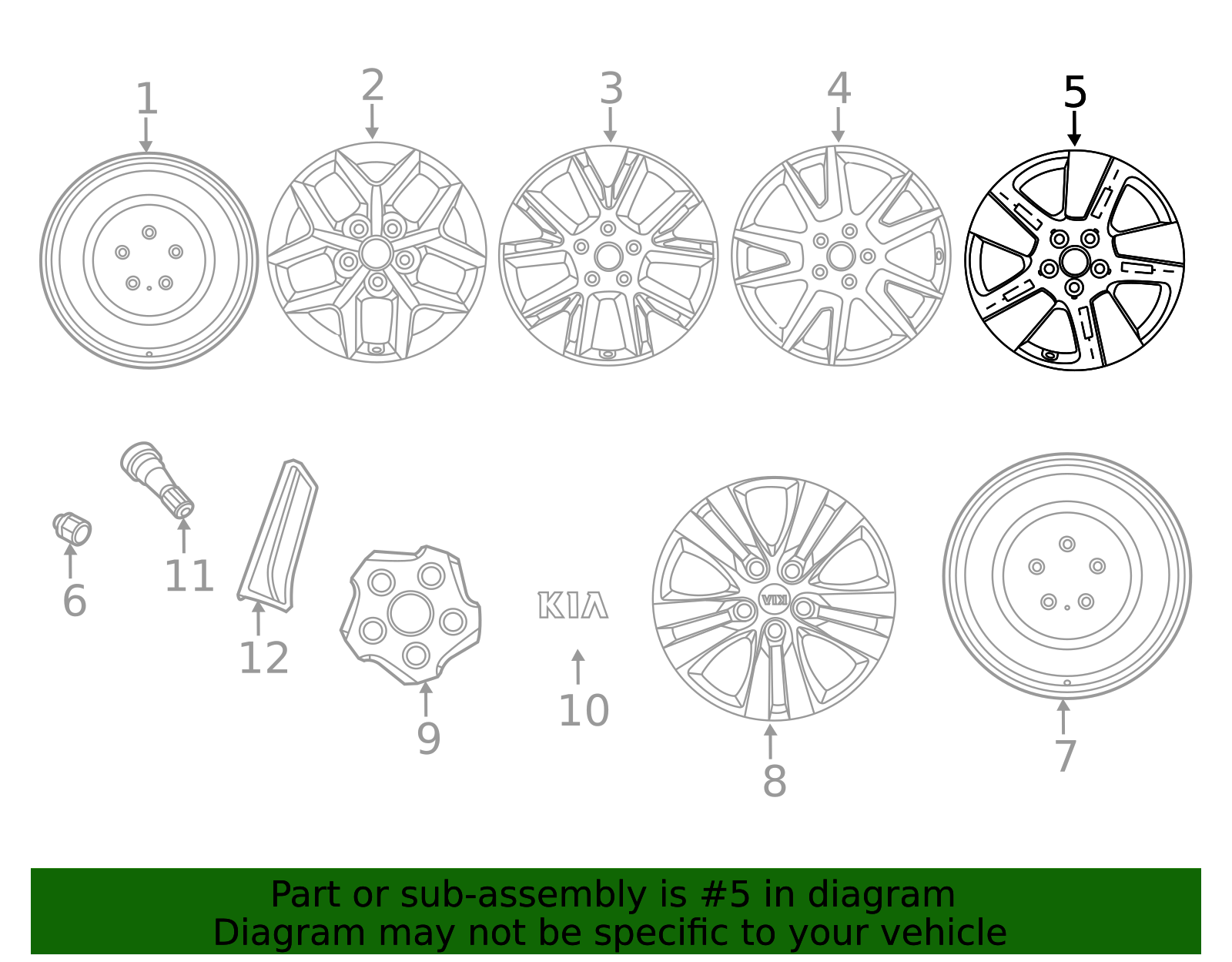 52910-K0700 - Wheel, Alloy 2023-2025 Kia Soul | Kia.Parts Store