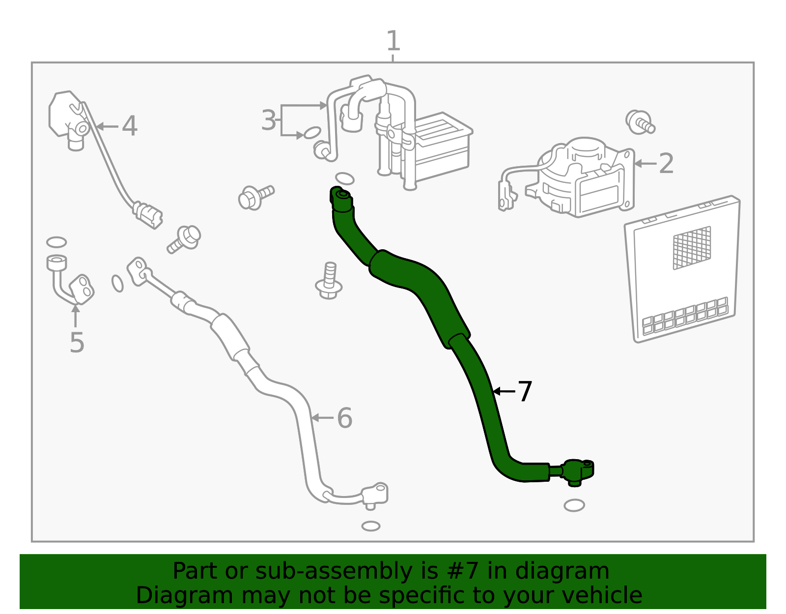 2024-2025 Toyota Land Cruiser Discharge Hose 88711-60C50 | MotorMotor
