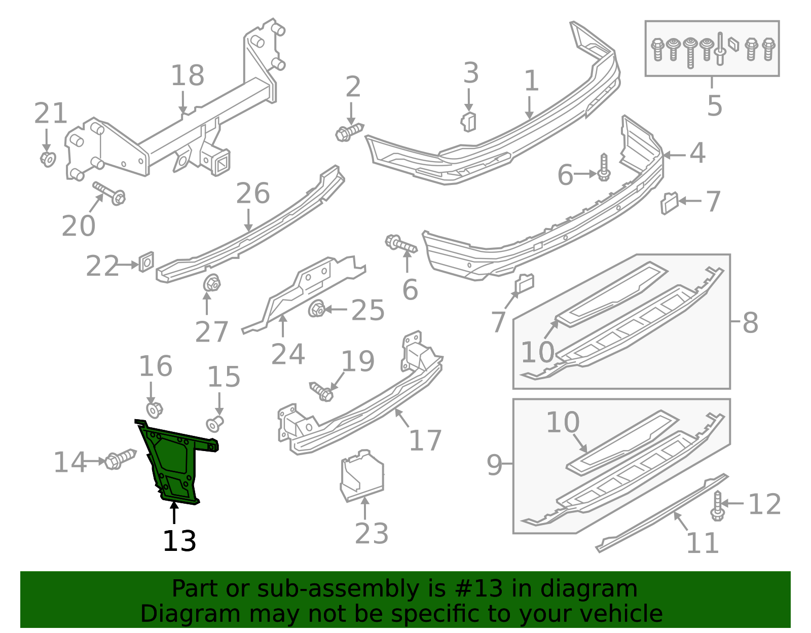 2017-2019 Audi Q7 Guide 4M0-807-454-A | TascaParts.com