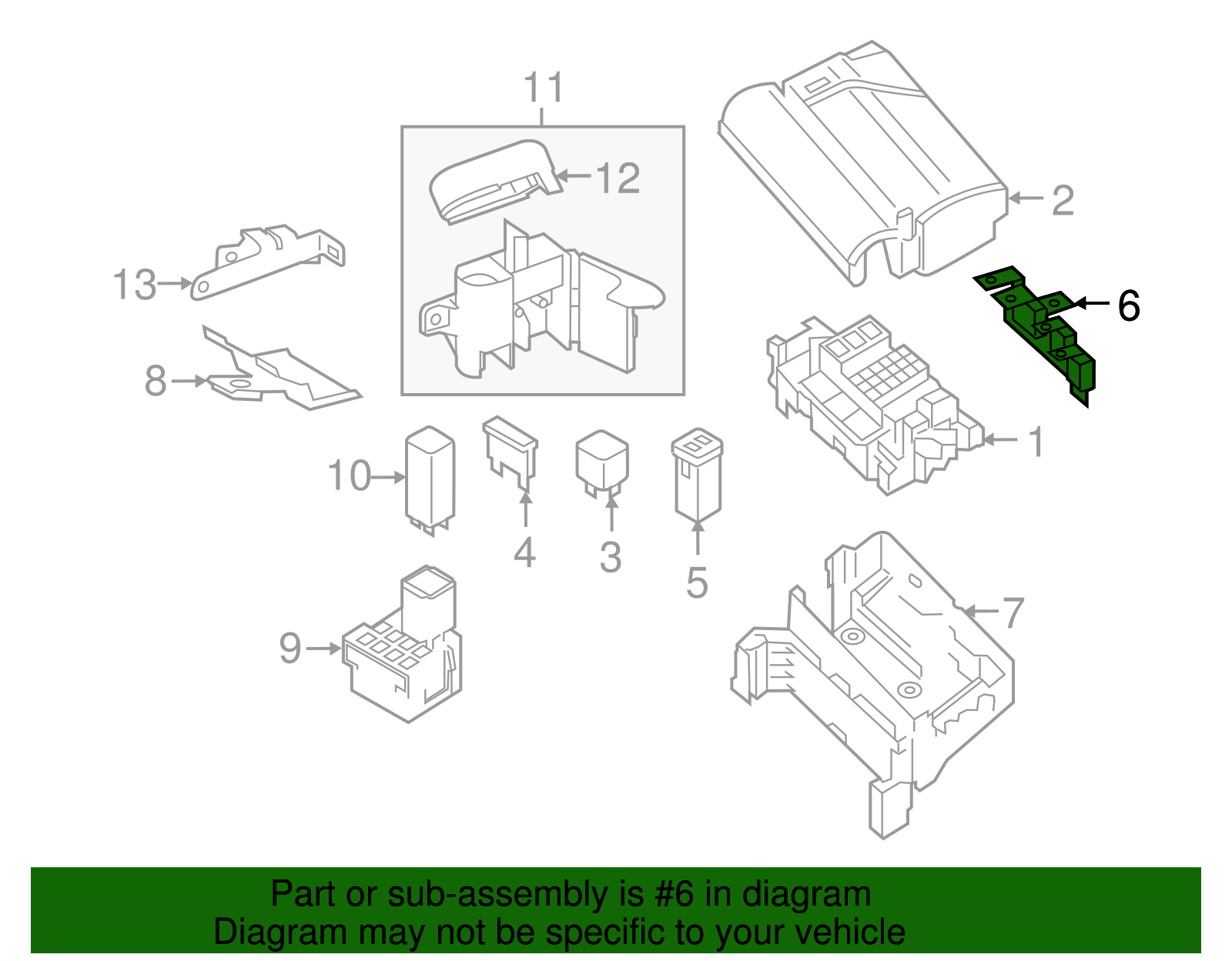 2012-2019 Volkswagen Main Fuse 5C0-937-629-F | OEM Parts Online