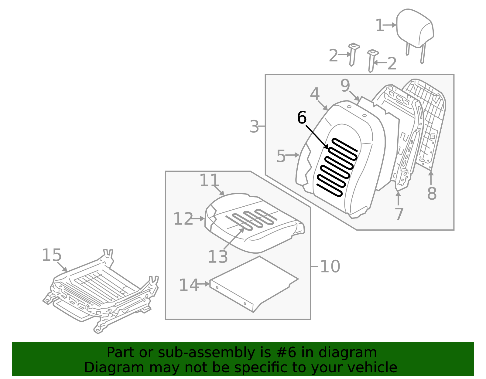 2010 Hyundai Elantra Seat Back Heater 88390-2H010 | MotorMotor