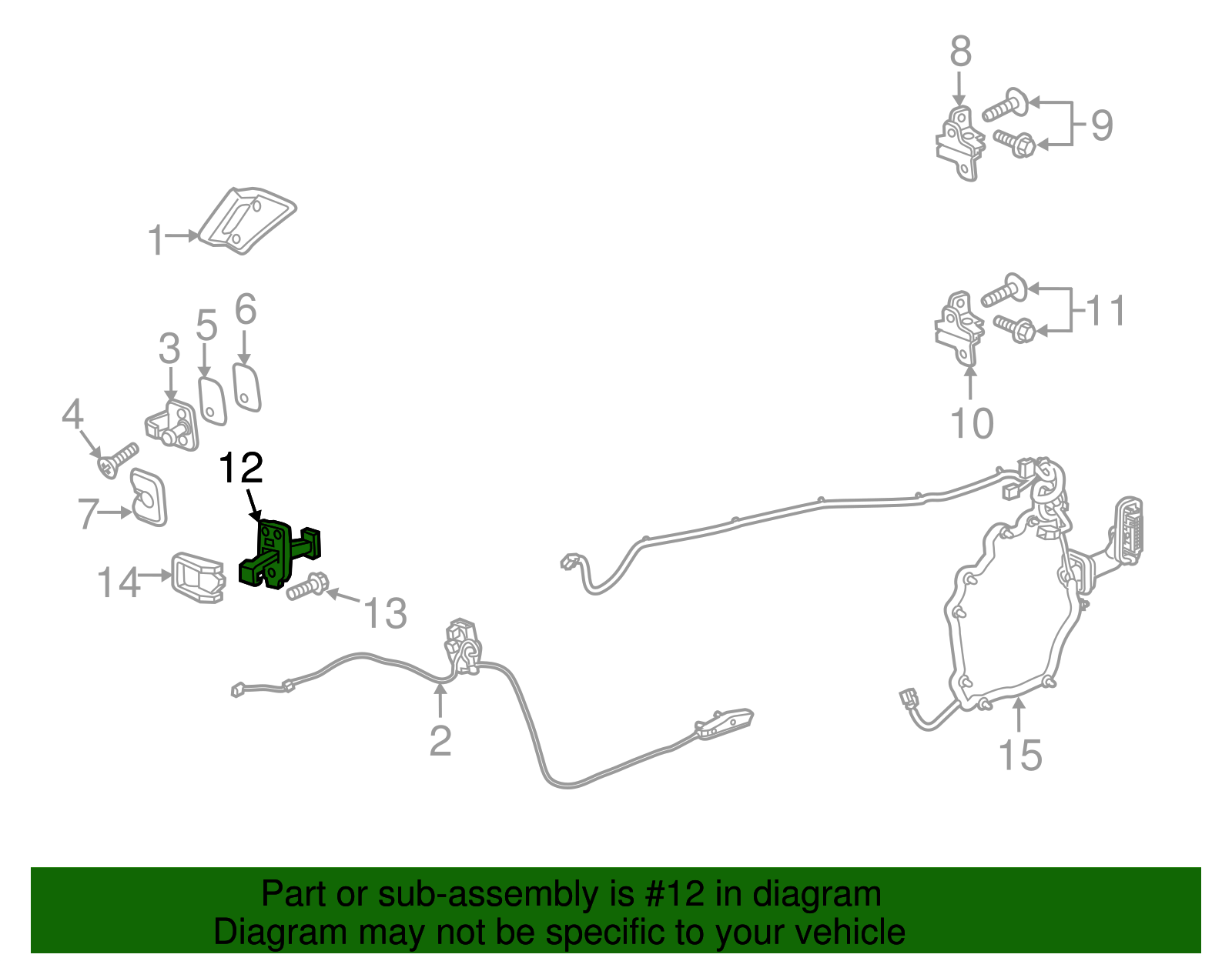 2014-2019 Chevrolet Corvette Front Door Check Assembly 84034327 ...
