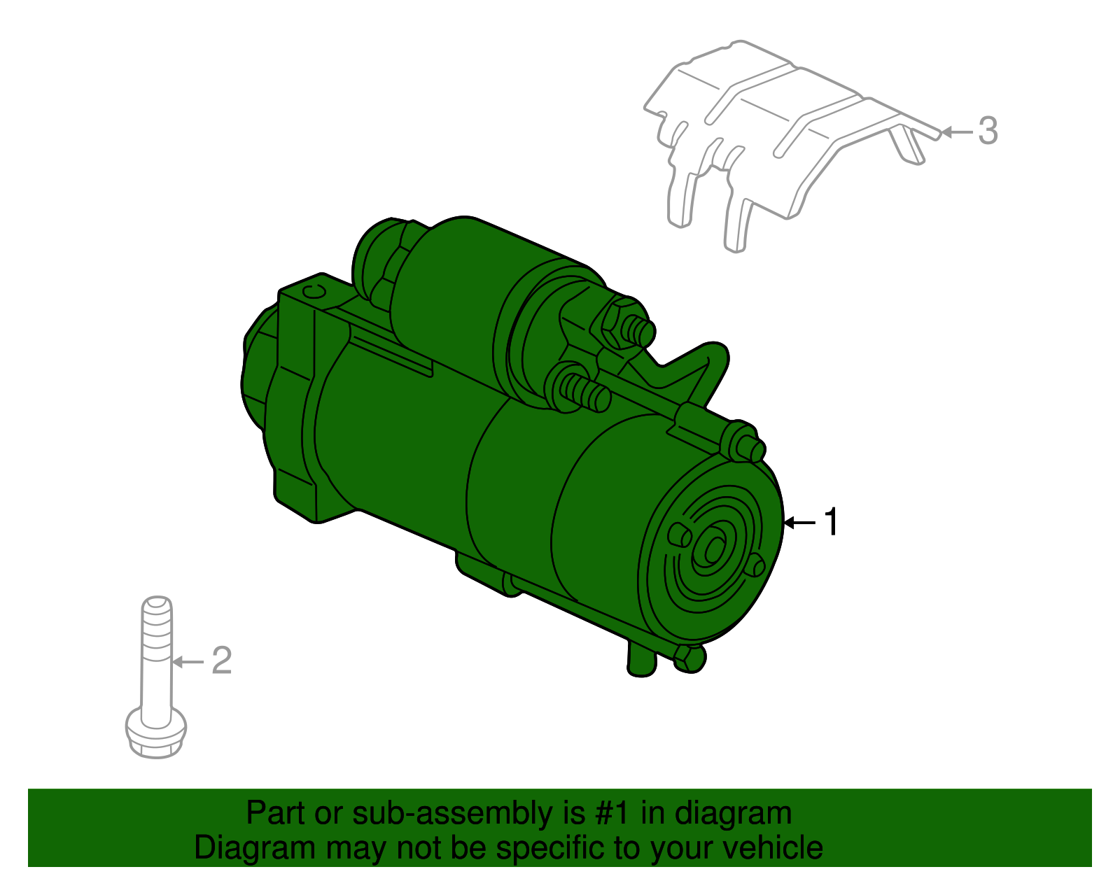 2006-2009 GM Starter, Remanufactured 89017844 GM | GMPartsDirect.com
