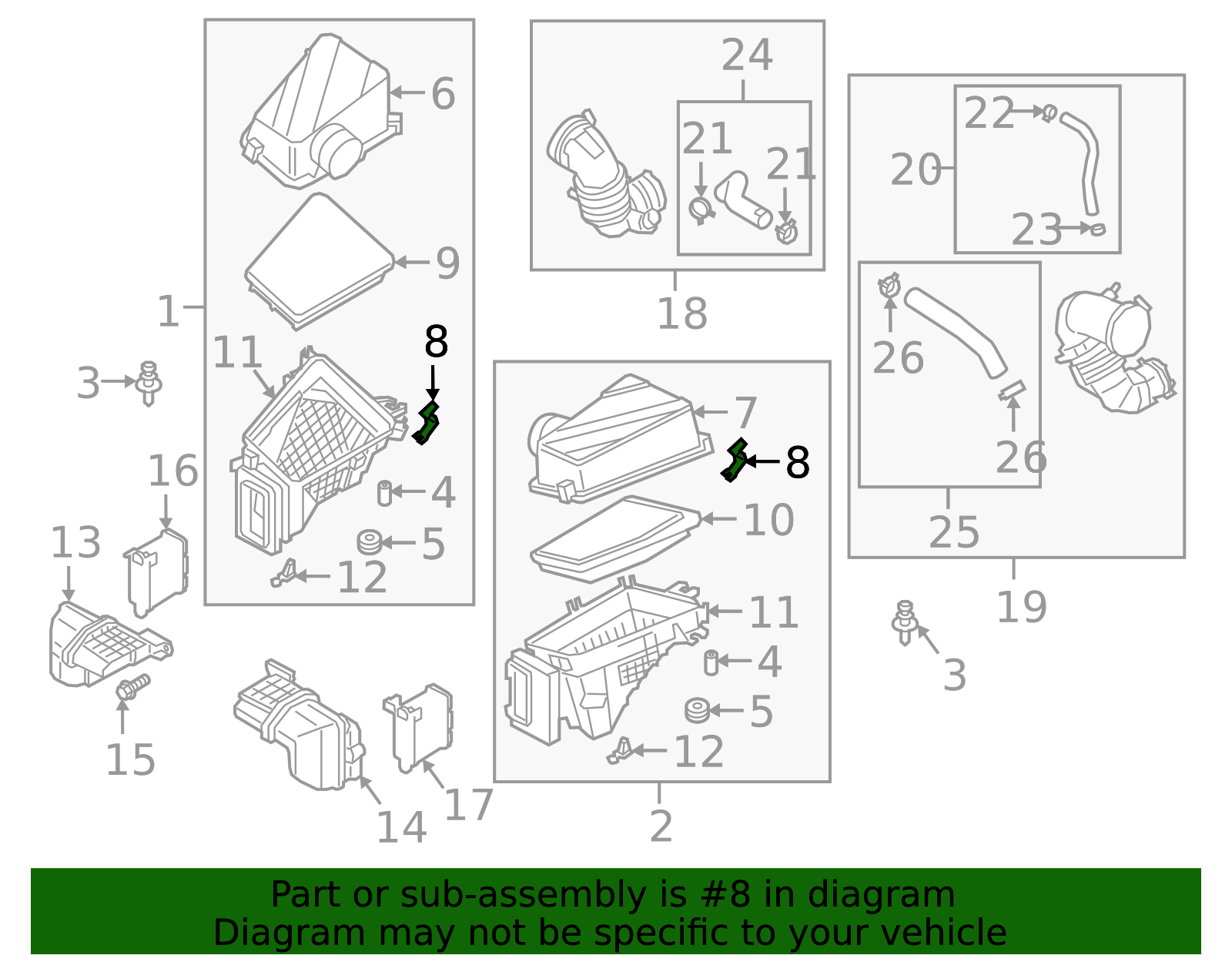 28174-3J000 - Upper Cover Clamp - 2007-2021 Hyundai | Conicelli Hyundai