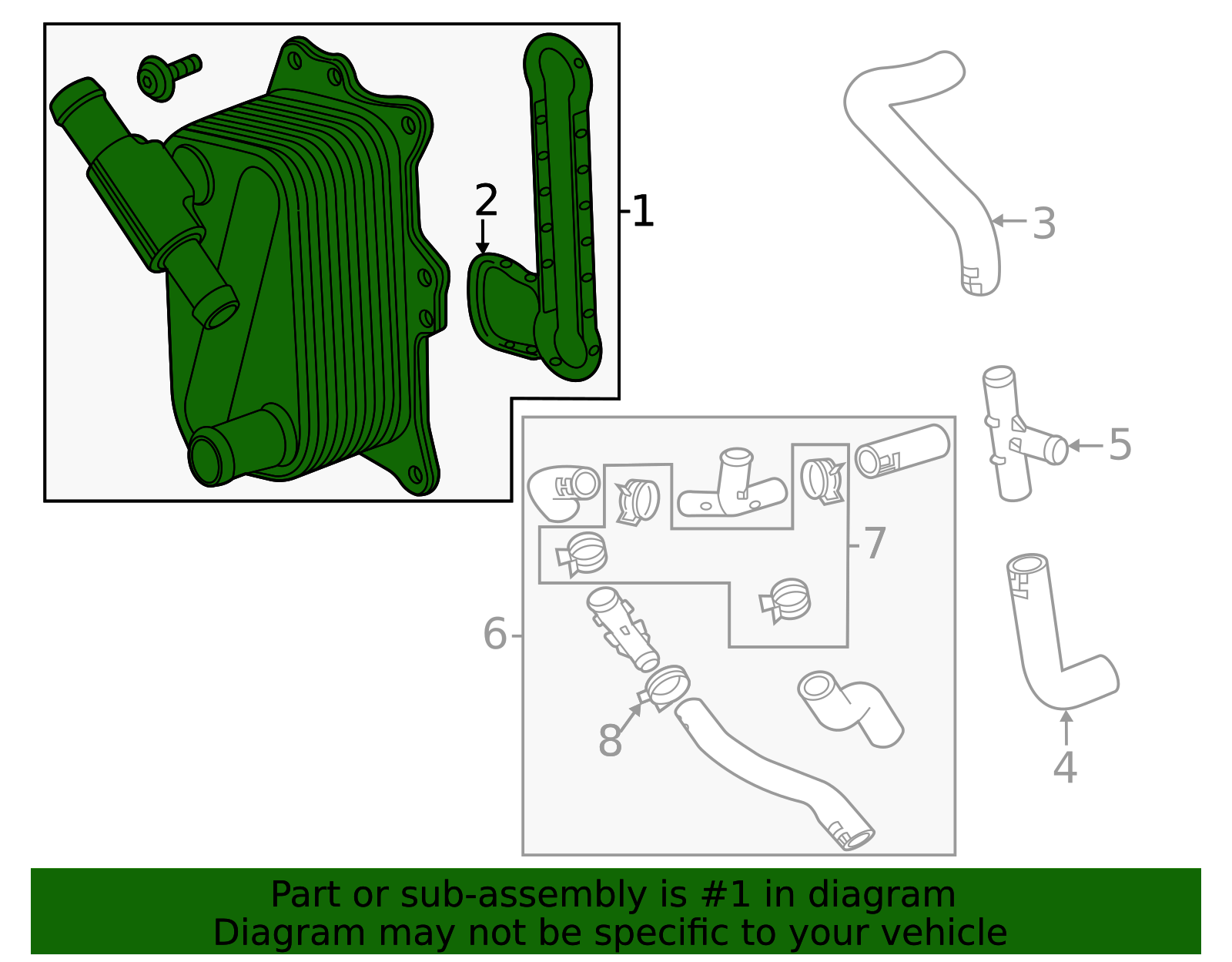 55509959 - 2020-2024 GM - Engine Oil Cooler Kit with Gasket | Partners ...