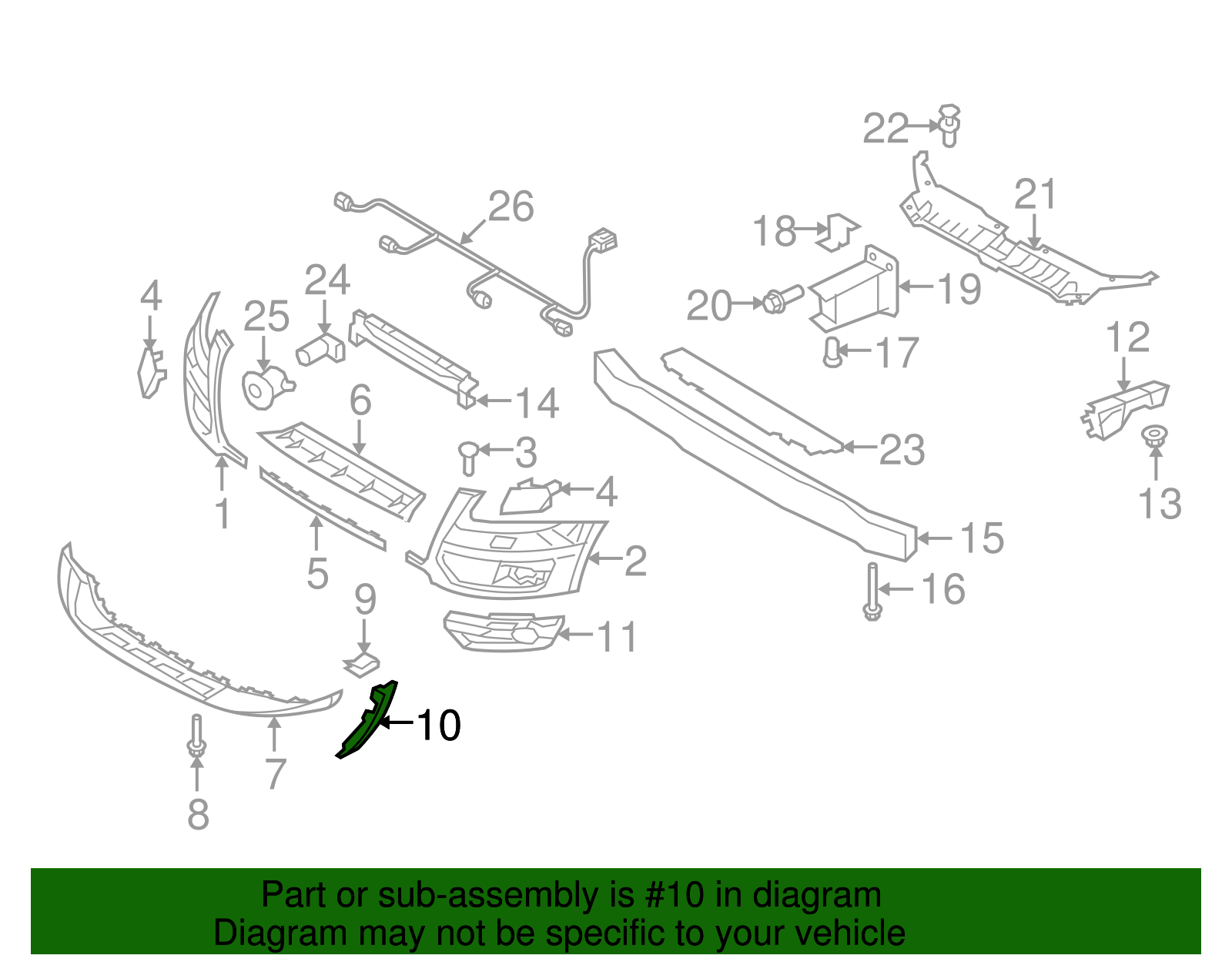 8R0-807-277 - Side Retainer 2009-2012 Audi Q5 | Audi OEM Parts Guy