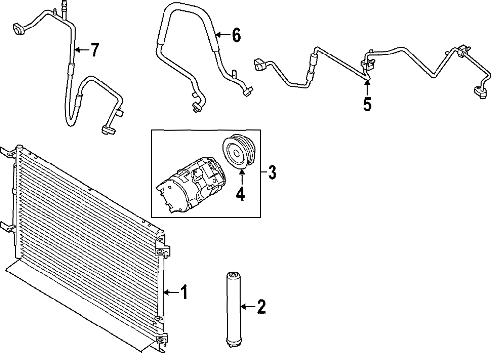 2020-2022 Ford Mustang Condenser KR3Z-19712-B | Awesome Parts Ford