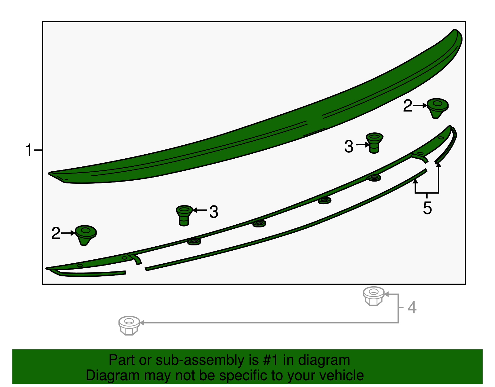 2011-2016 Chevrolet Primed Rear Spoiler Assembly 95404355 | Capital ...