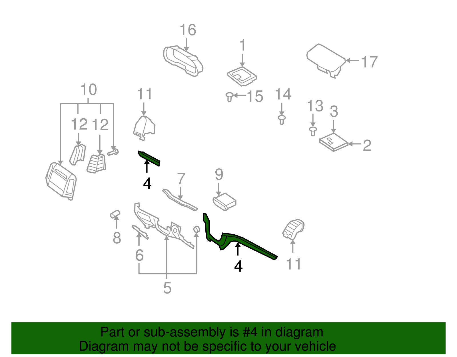 84780-2B000-1C - Trim Molding - 2007-2009 Hyundai Santa Fe | Conicelli ...